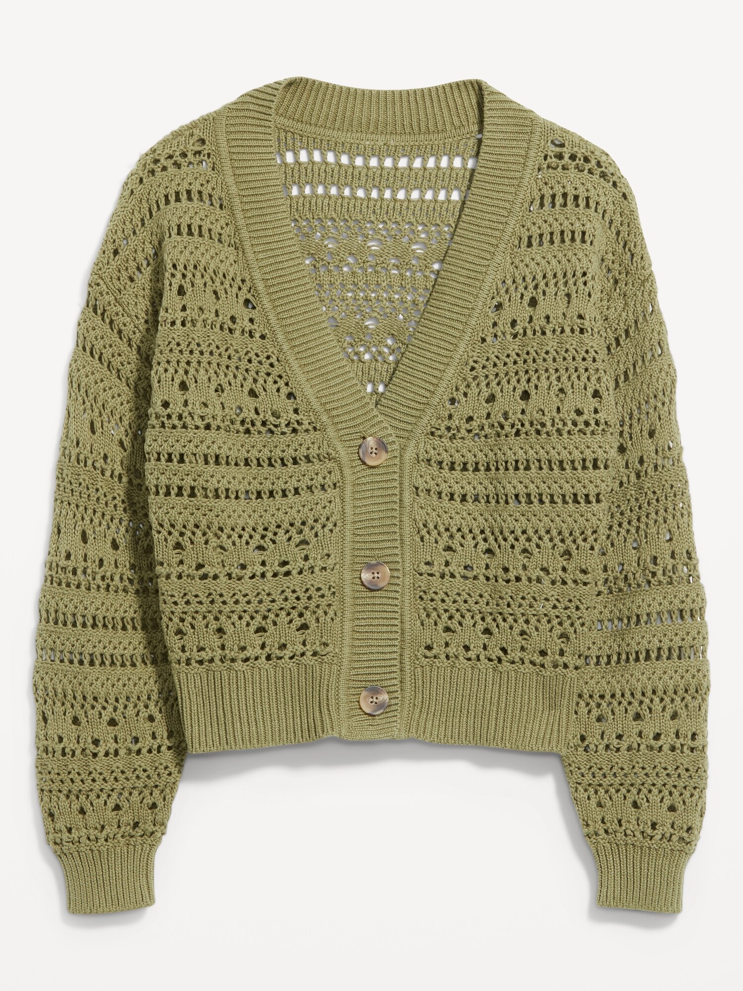 Cropped Open-Knit Cardigan for Women | Old Navy