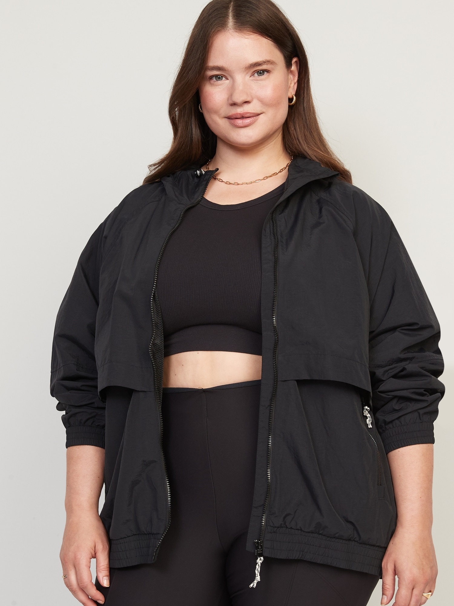 Water-Resistant Hooded Performance Zip Jacket | Old Navy
