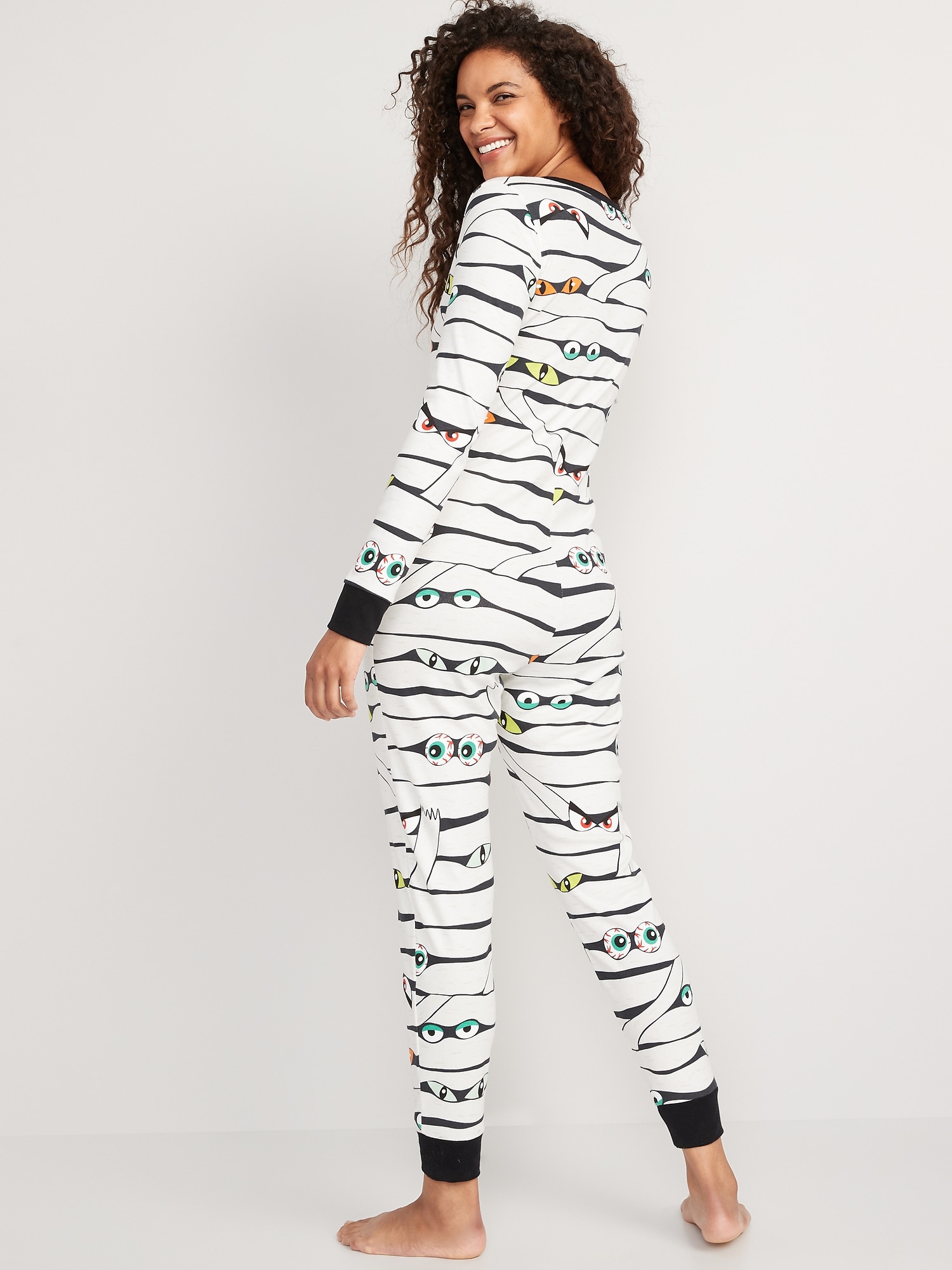 Matching Printed One-Piece Pajamas for Women | Old Navy
