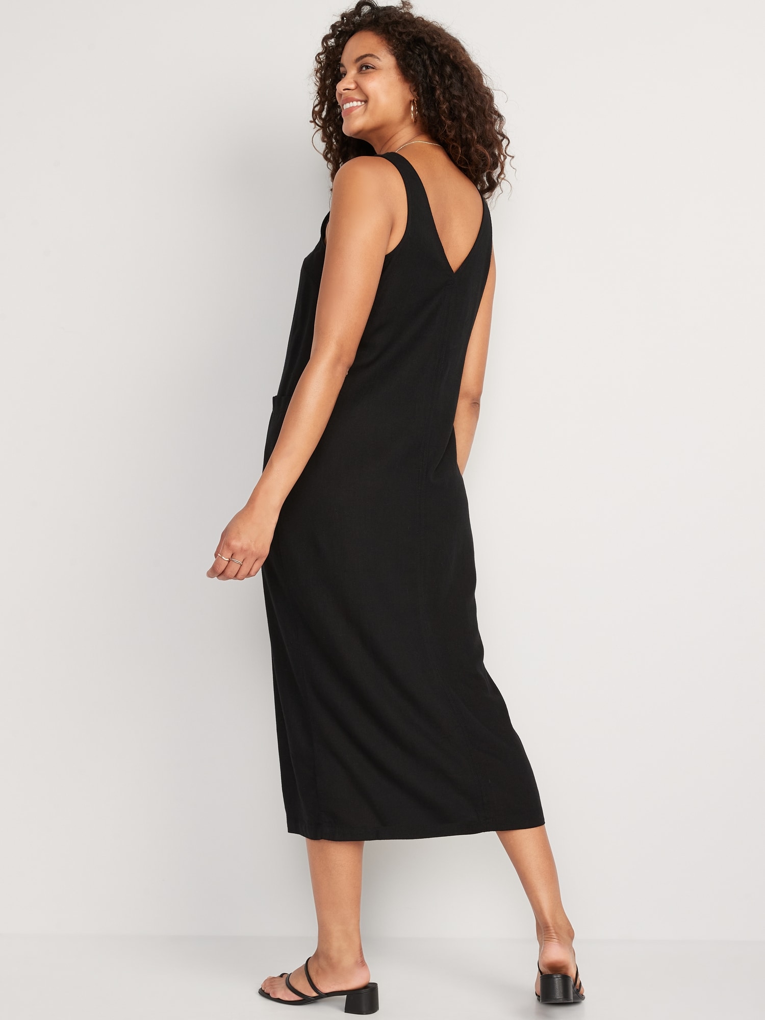 Sleeveless Split-Front Maxi Shift Dress for Women | Old Navy