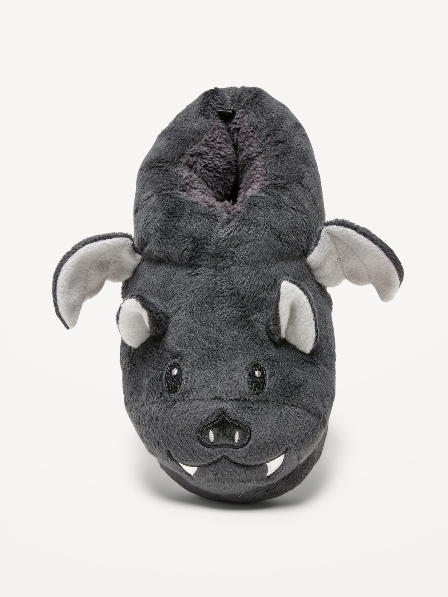 Gender-Neutral Faux-Fur "Bat-Critter" Slippers for Kids | Old Navy