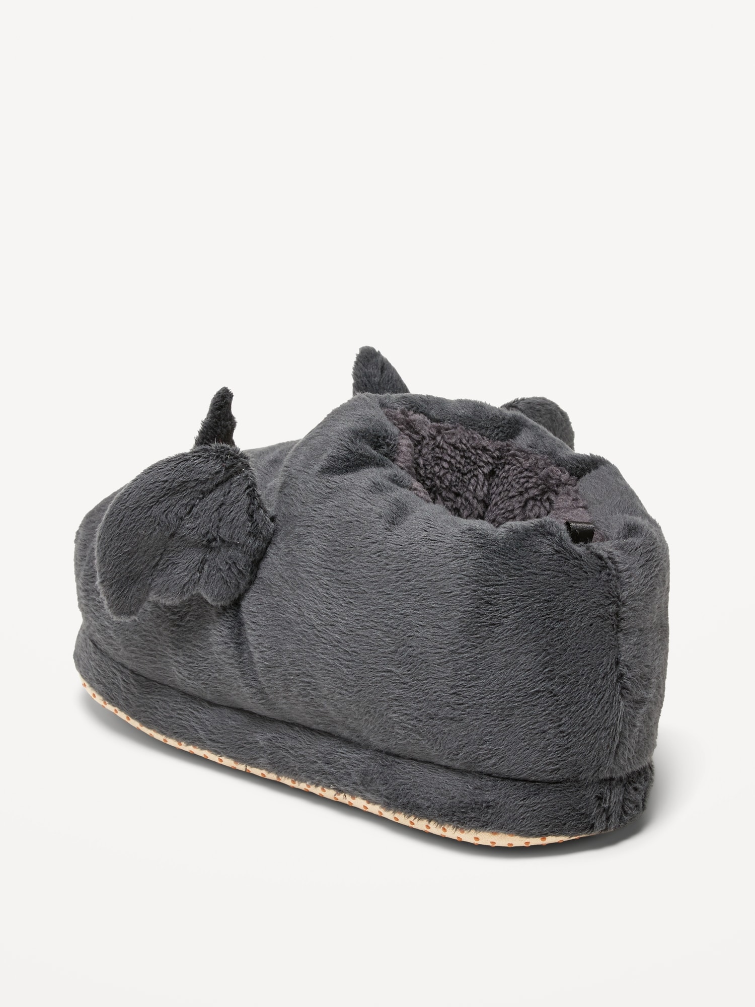 Gender-Neutral Faux-Fur "Bat-Critter" Slippers for Kids | Old Navy