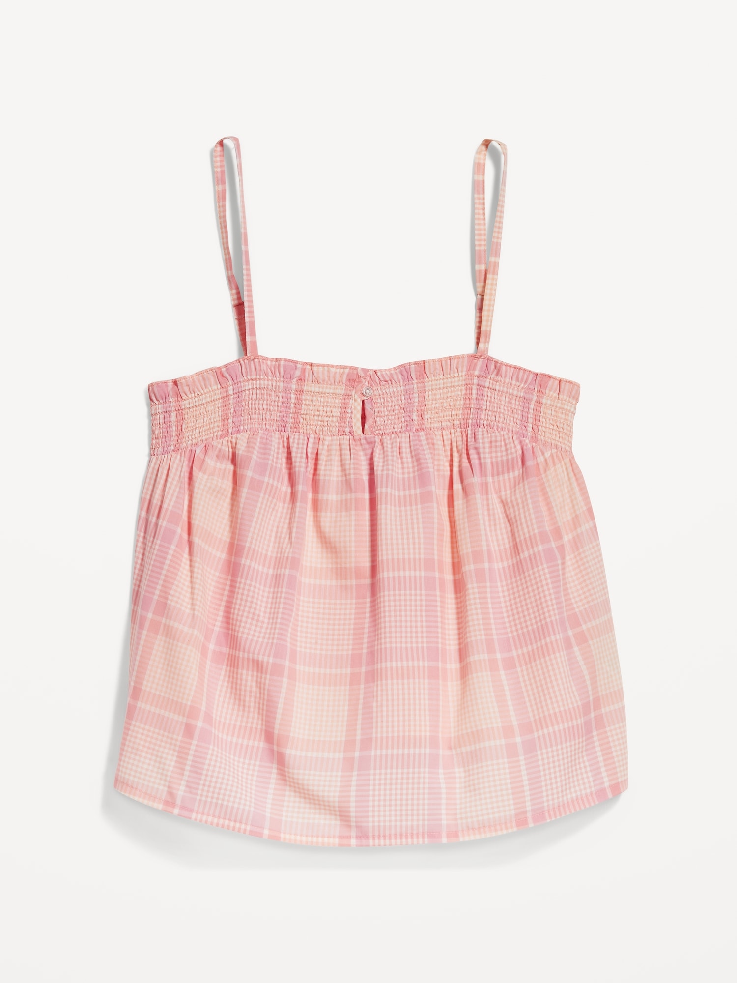 Smocked Plaid Pajama Swing Cami Top | Old Navy
