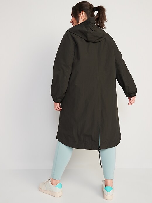 Water-Resistant Hooded Midi Anorak Jacket for Women | Old Navy