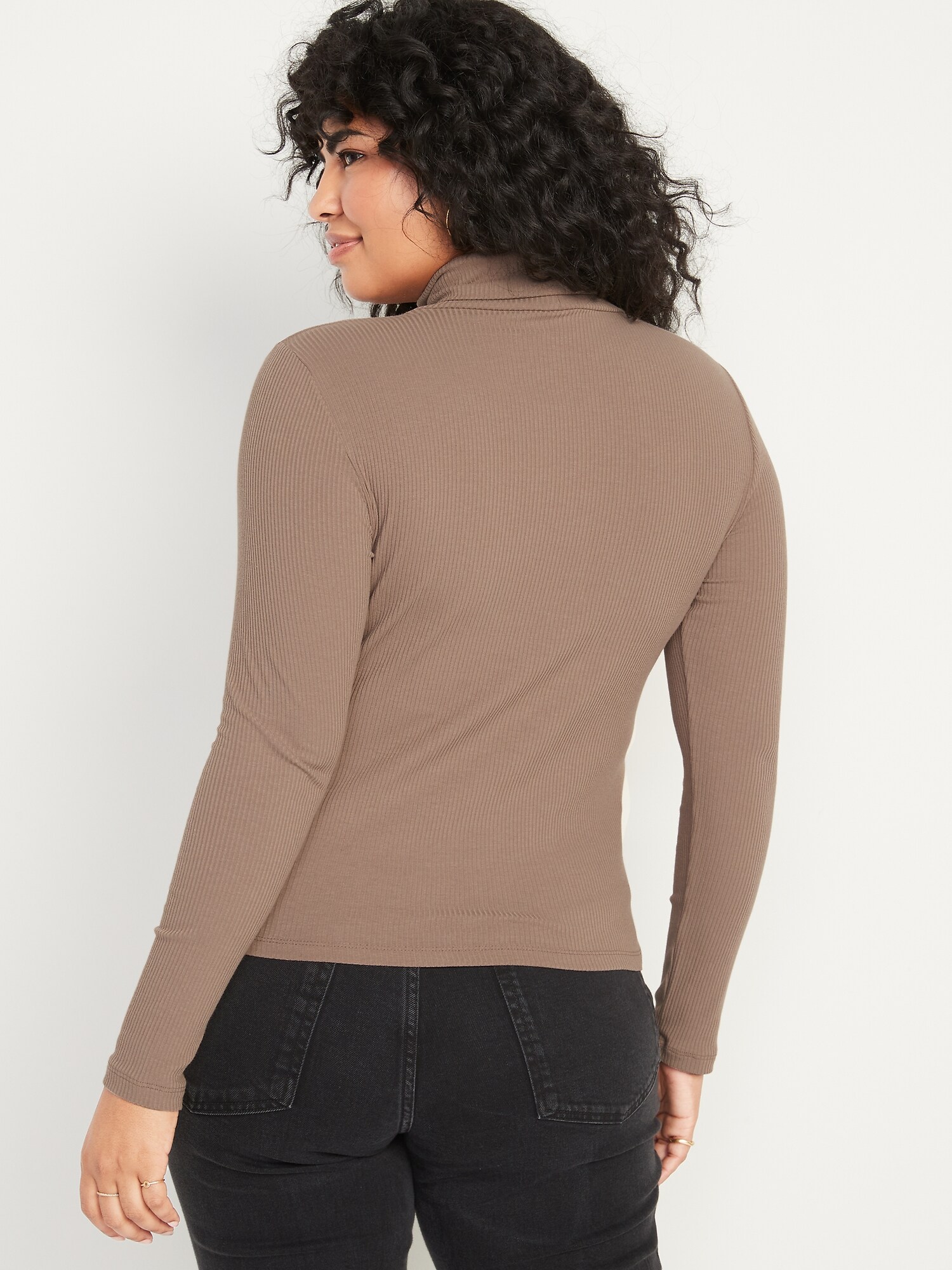 Rib Knit Turtleneck Top Old Navy