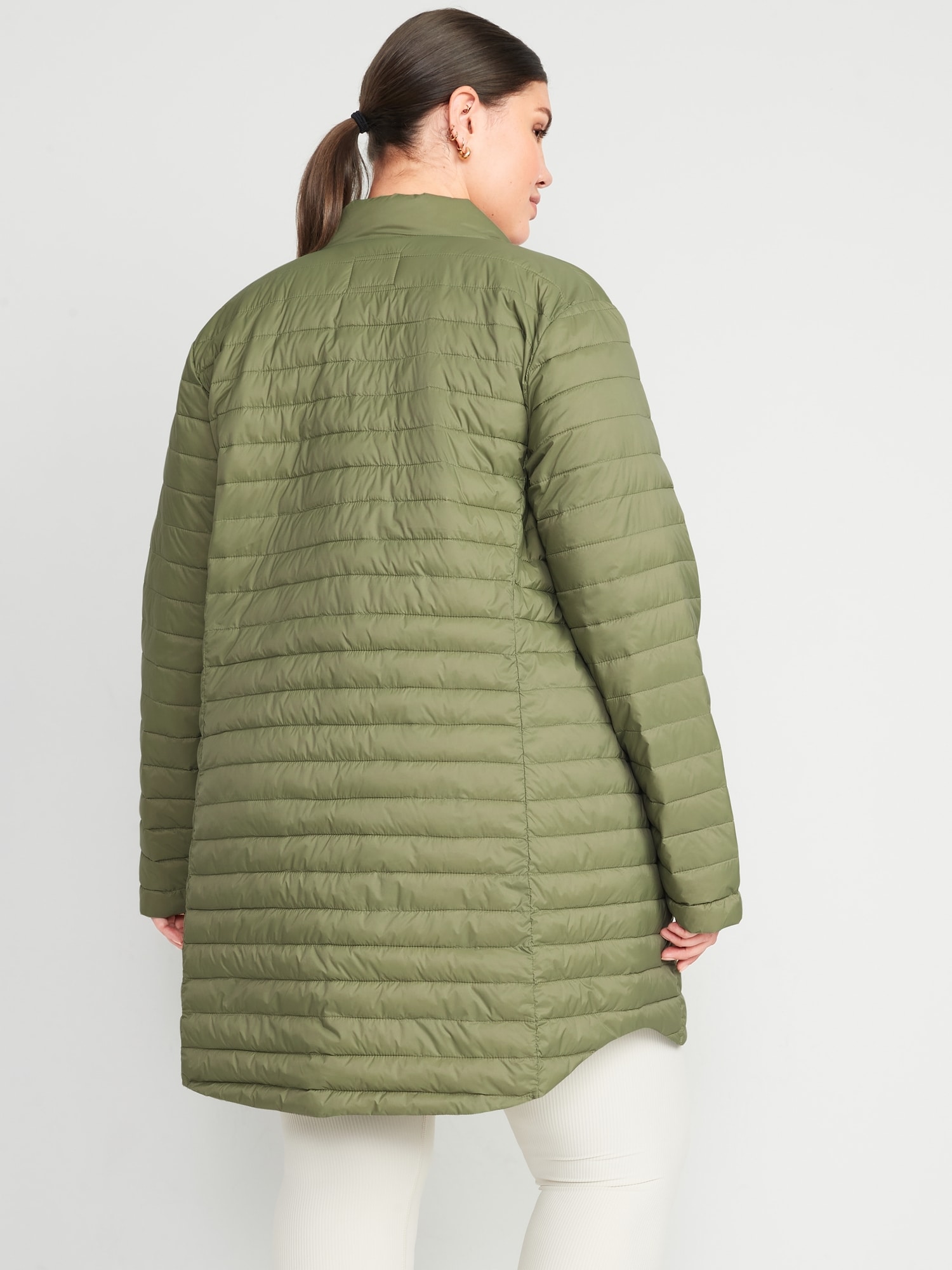 Water-Resistant Quilted Zip-Front Tunic Jacket for Women | Old Navy