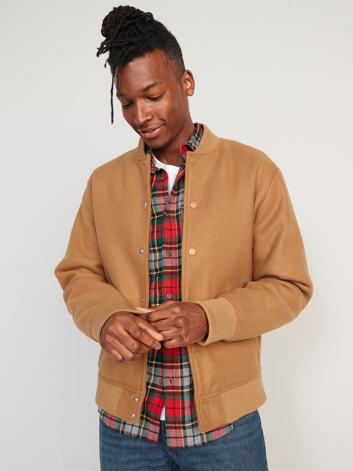 Soft-Brushed Bomber Jacket | Old Navy