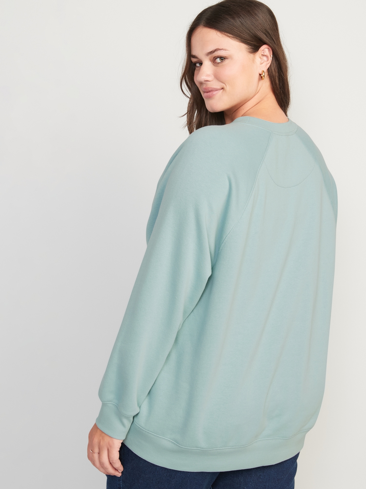 Oversized French Terry Tunic Sweatshirt | Old Navy