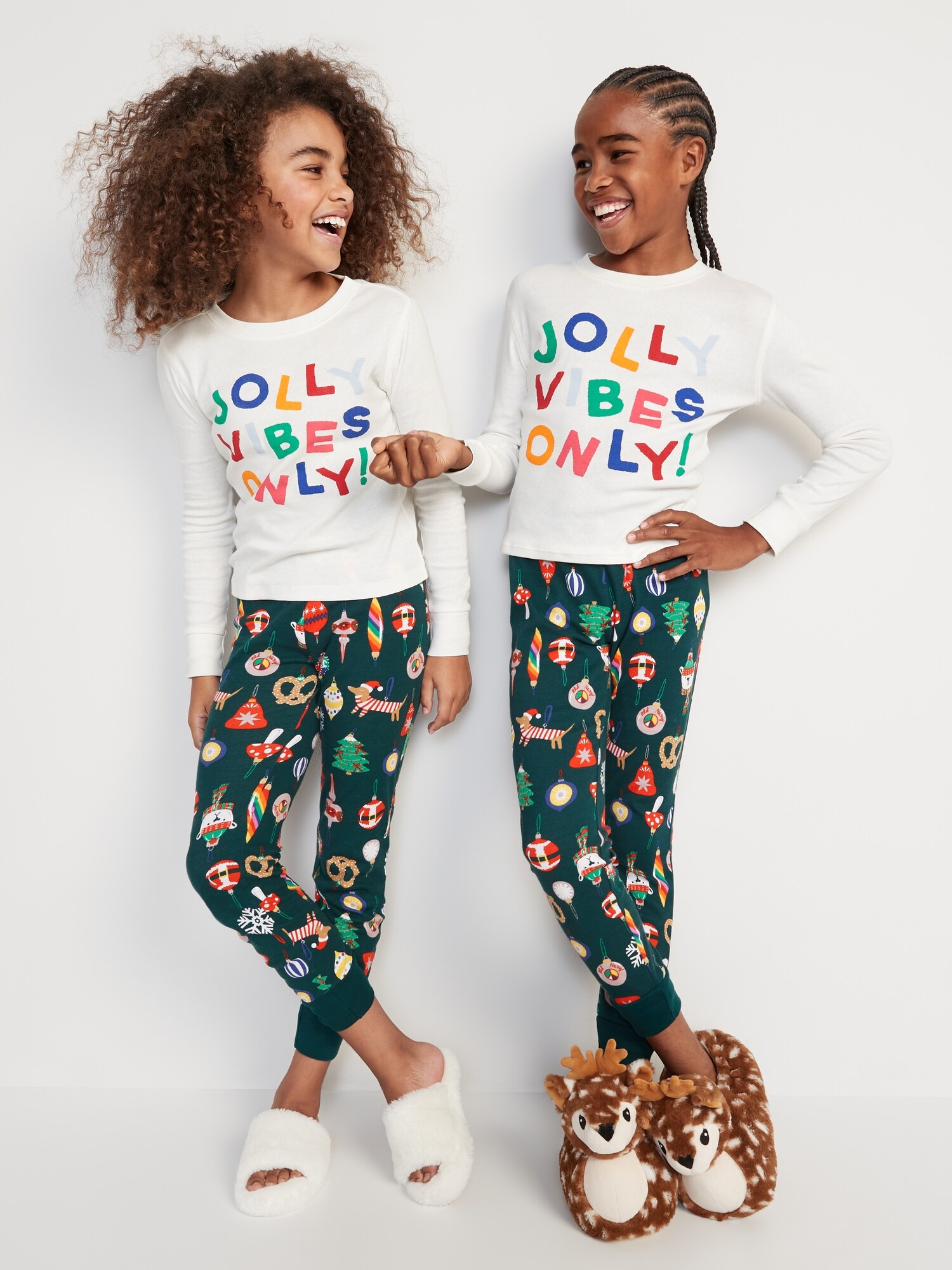 Gender-Neutral Matching Print Snug-Fit Pajama Set for Kids | Old Navy