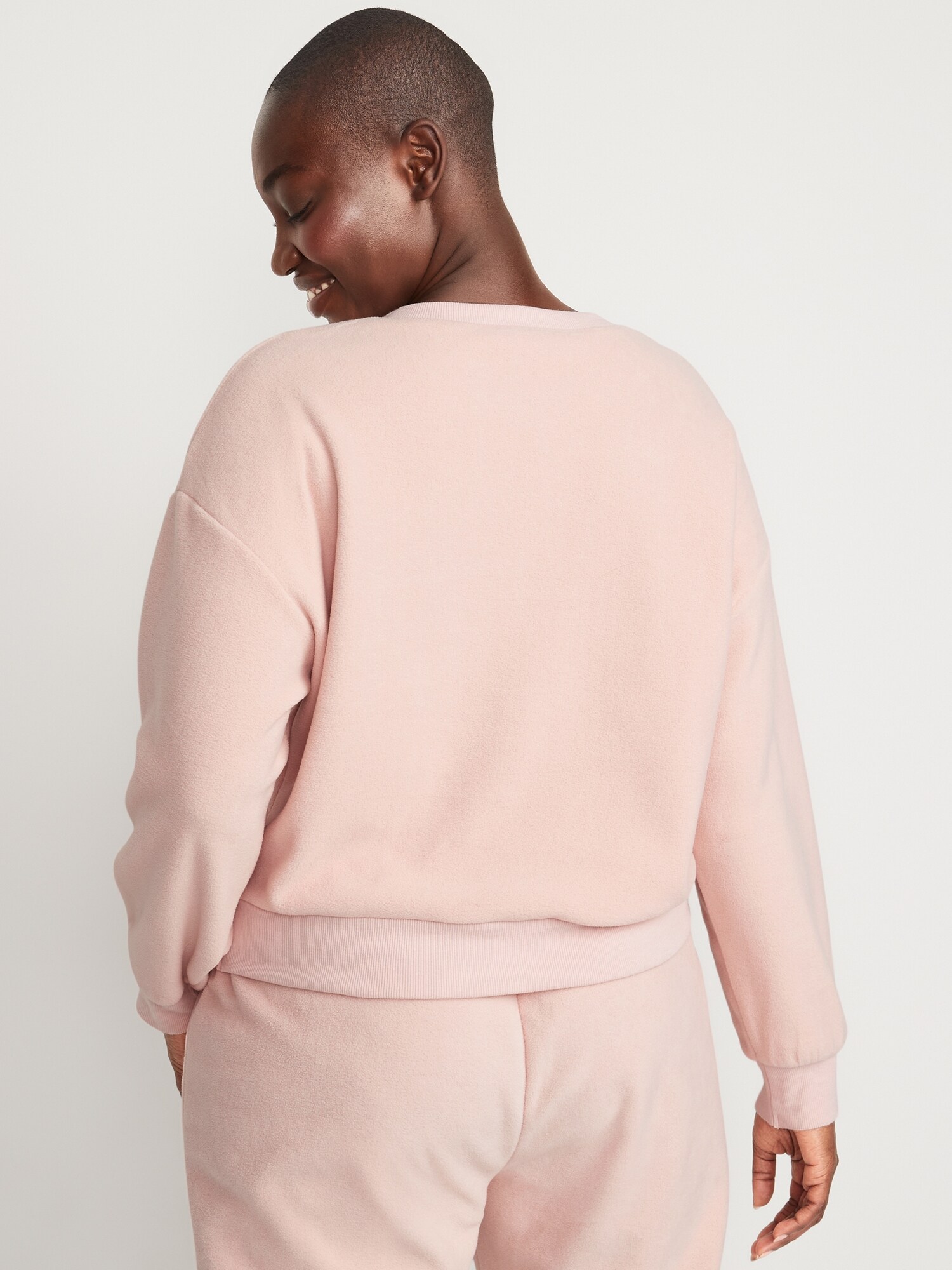 Microfleece Henley Lounge Sweatshirt for Women | Old Navy