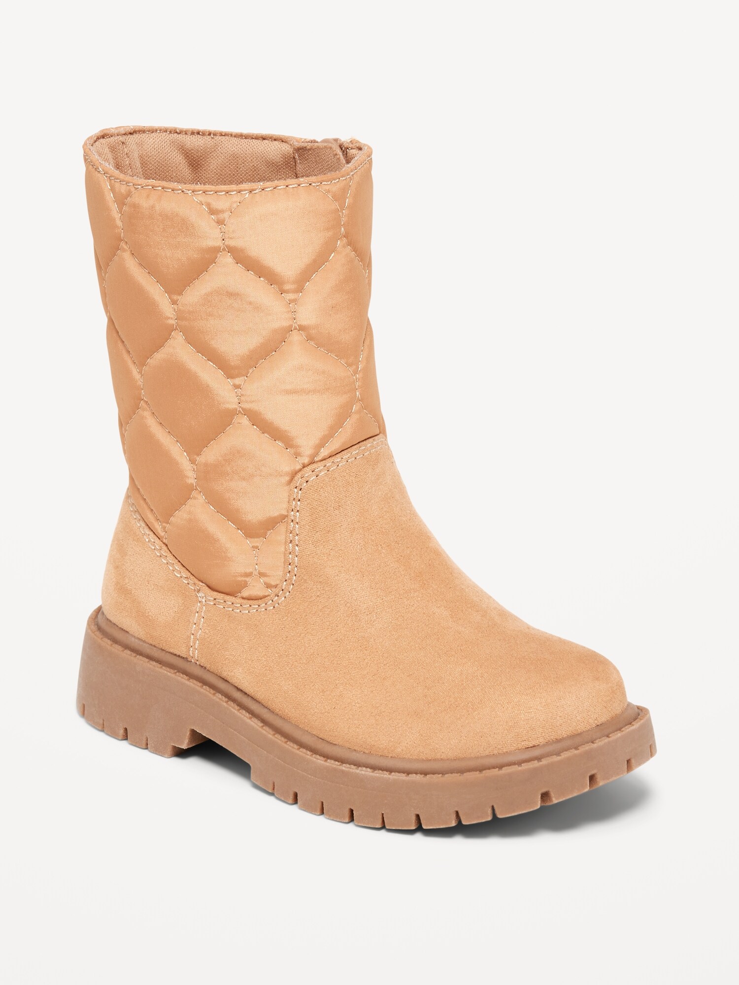 Quilted Mixed Material Boots for Toddler Girls | Old Navy