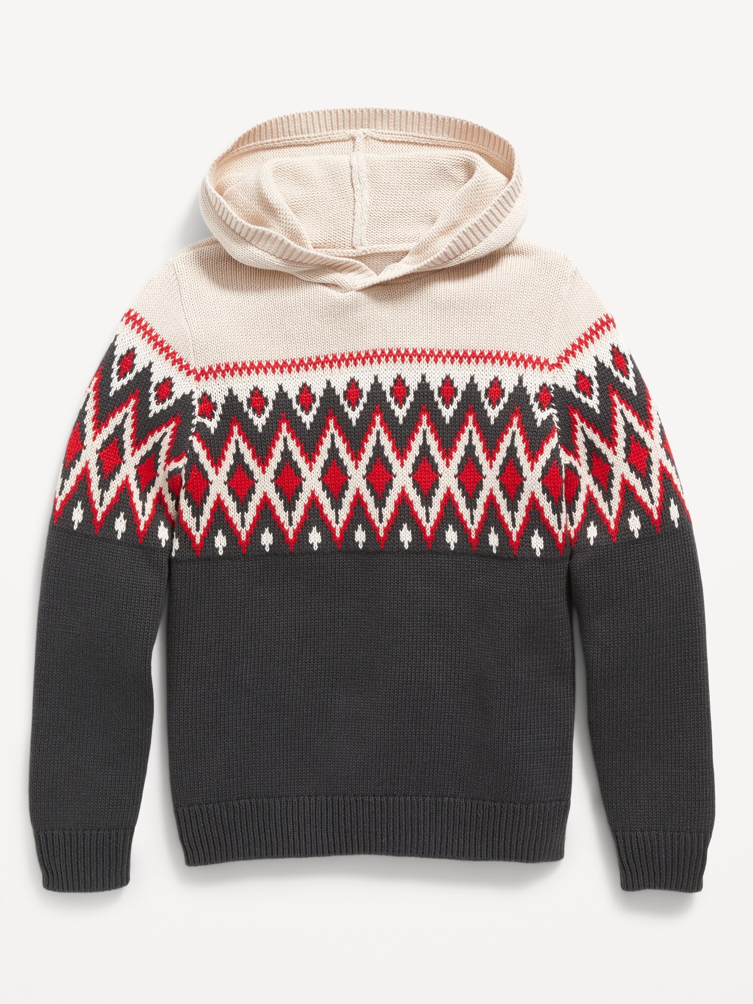 Cozy Fair Isle Pullover Sweater Hoodie for Boys | Old Navy