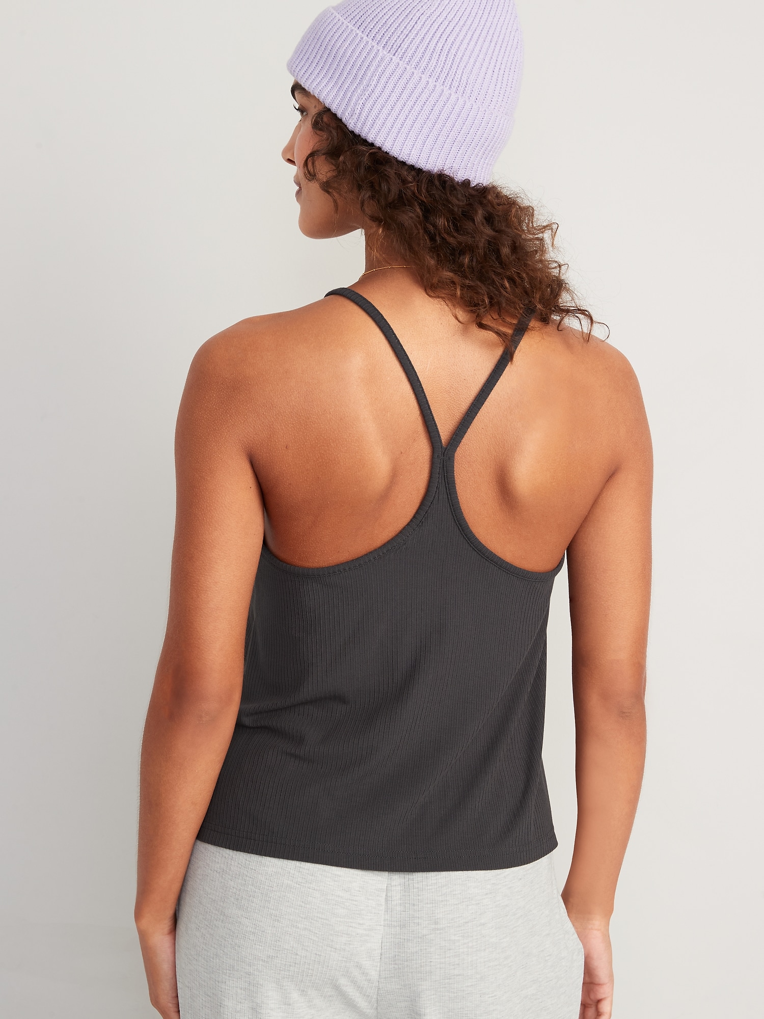 Sunday Sleep Cropped Racerback Pajama Cami Top for Women | Old Navy