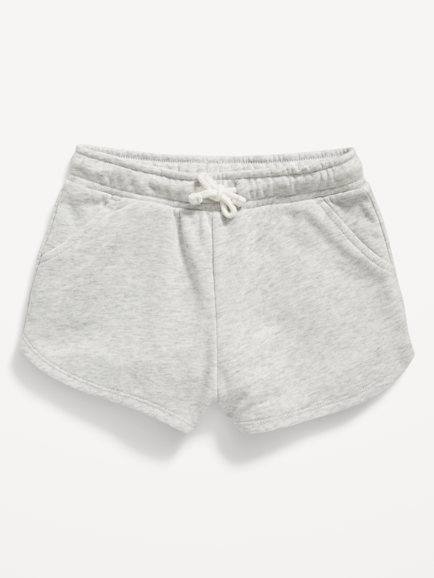French Terry Drawstring Dolphin-Hem Shorts for Toddler Girls | Old Navy