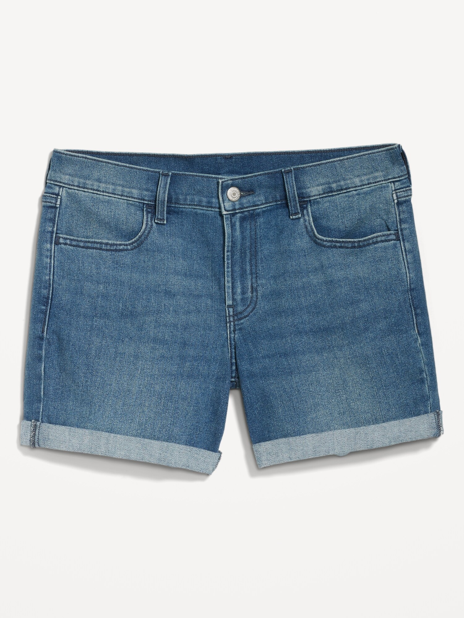 Short Wow en denim à taille mi-basse pour Femme (entrejambe de 5 cm ...