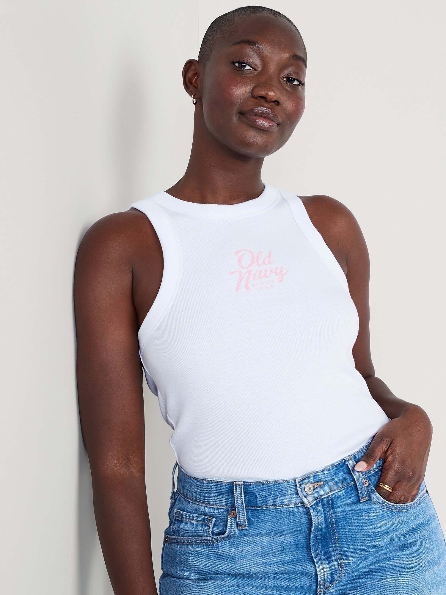 Logo Graphic Crop Tank Top | Old Navy