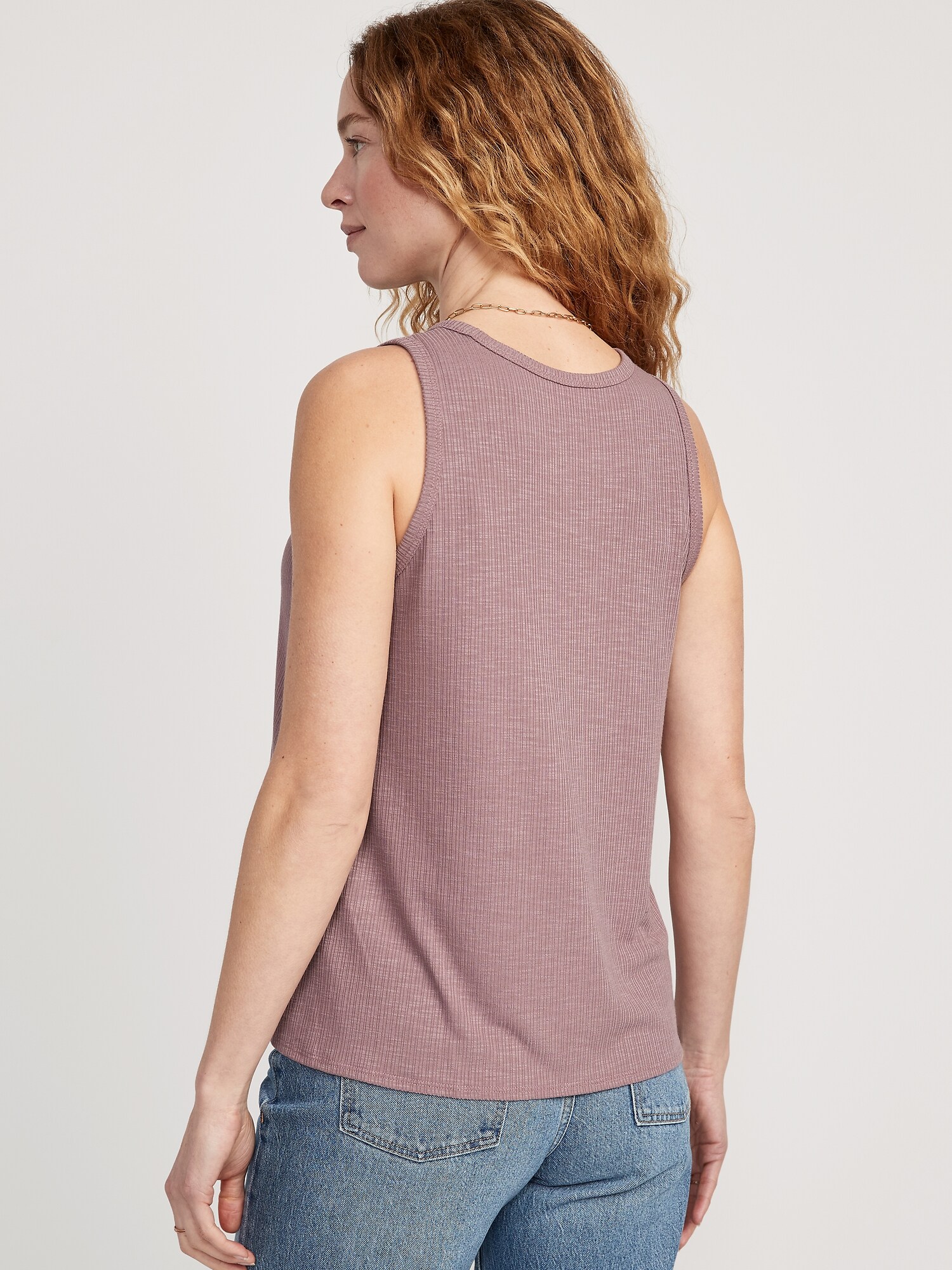 Luxe Rib-Knit Swing Tank Top for Women | Old Navy