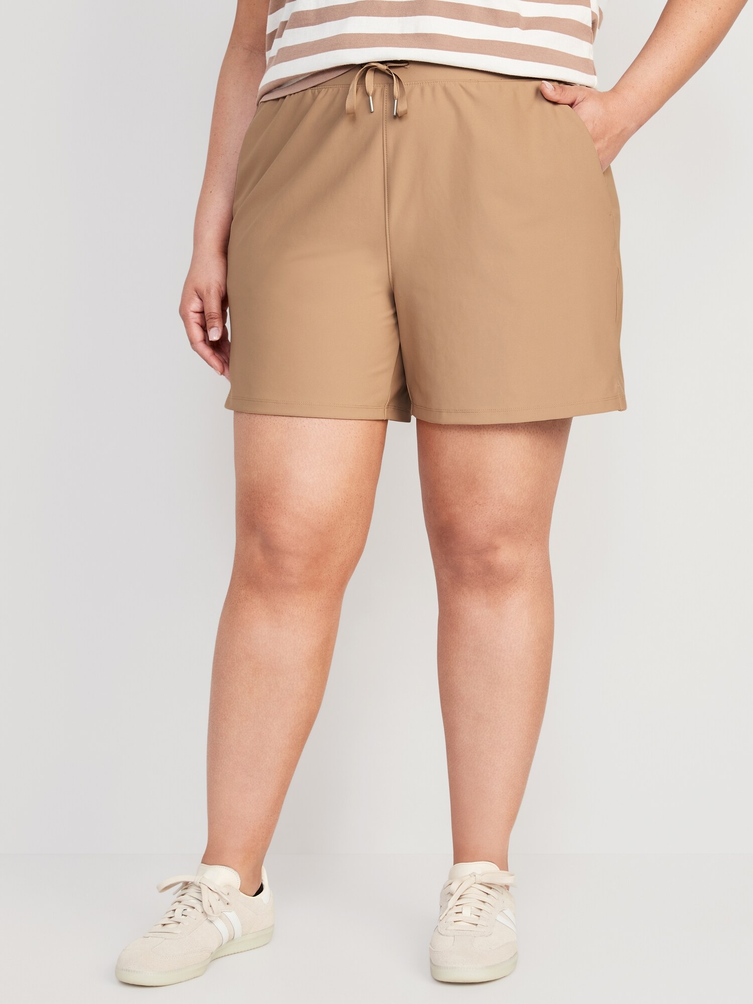 High-Waisted PowerSoft Shorts -- 5-inch inseam | Old Navy