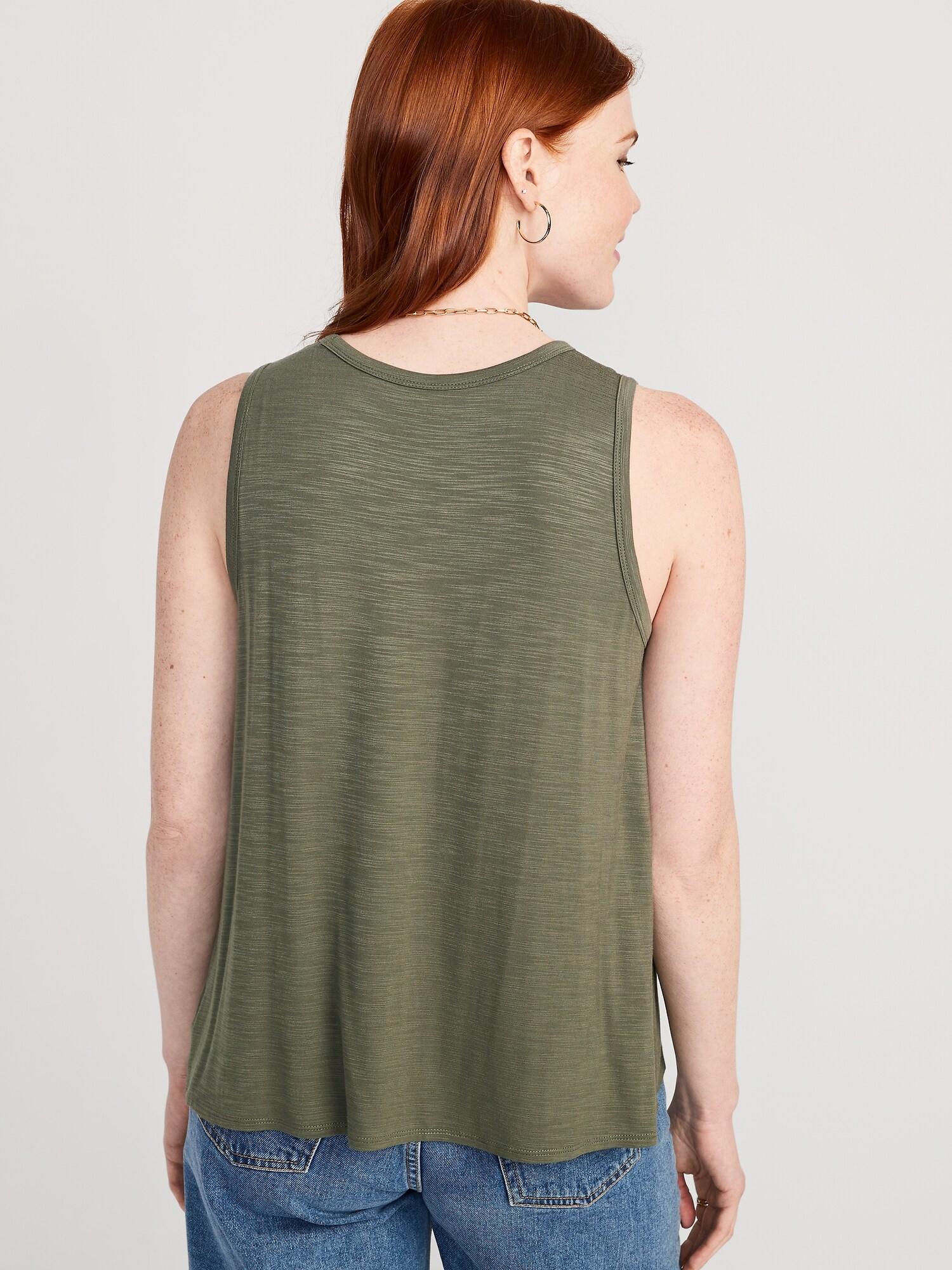 Luxe Slub-Knit Tank Top | Old Navy