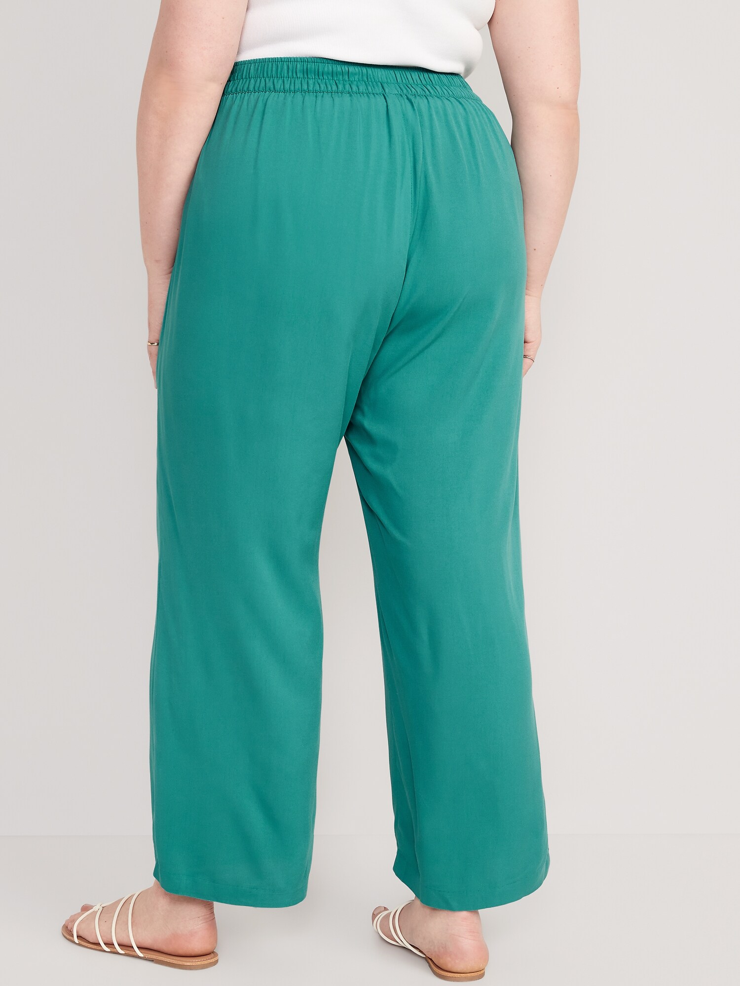 High-Waisted Playa Soft-Spun Wide-Leg Pants for Women | Old Navy