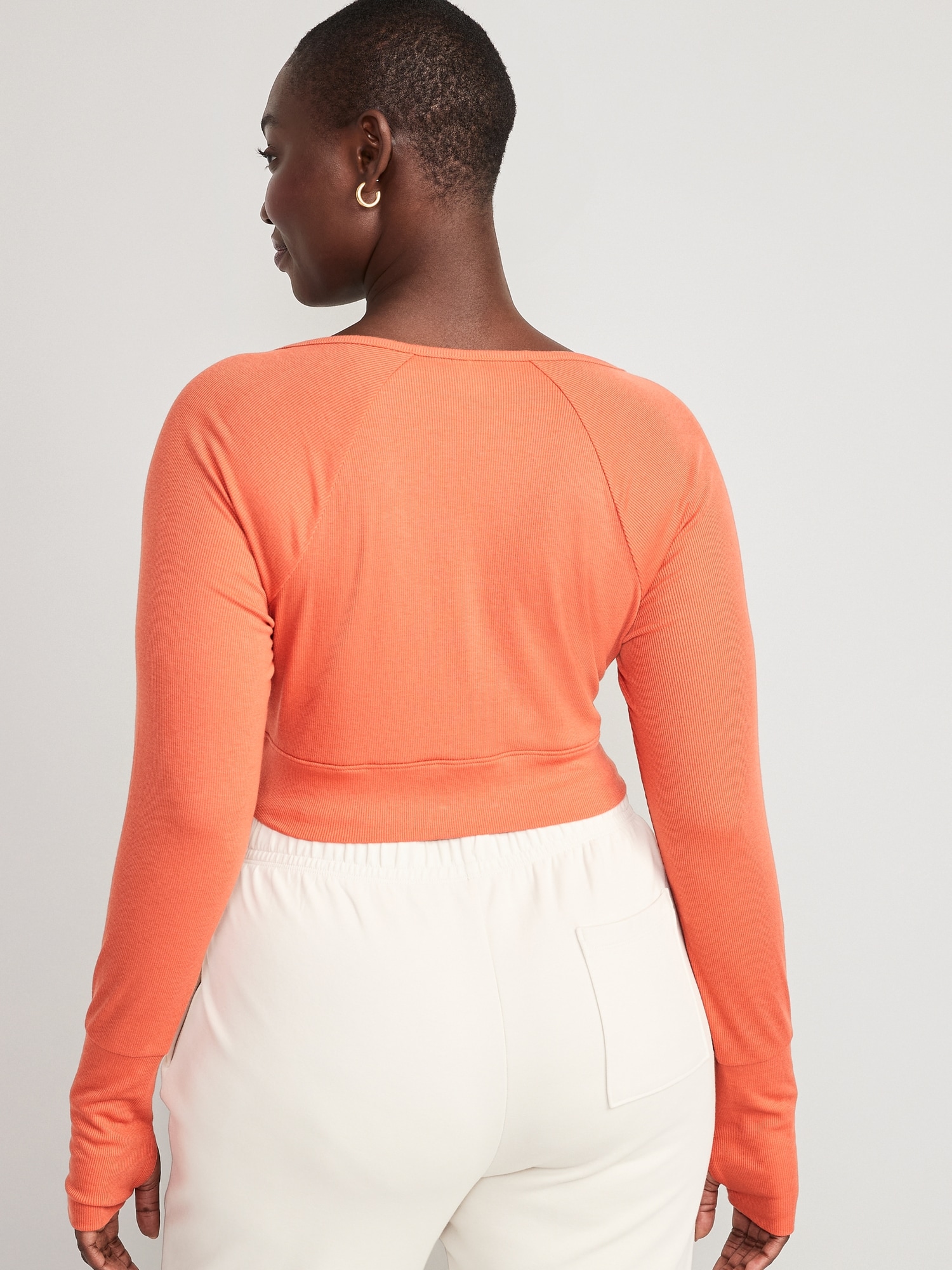 UltraLite Crop Twist-Front Shrug Top | Old Navy