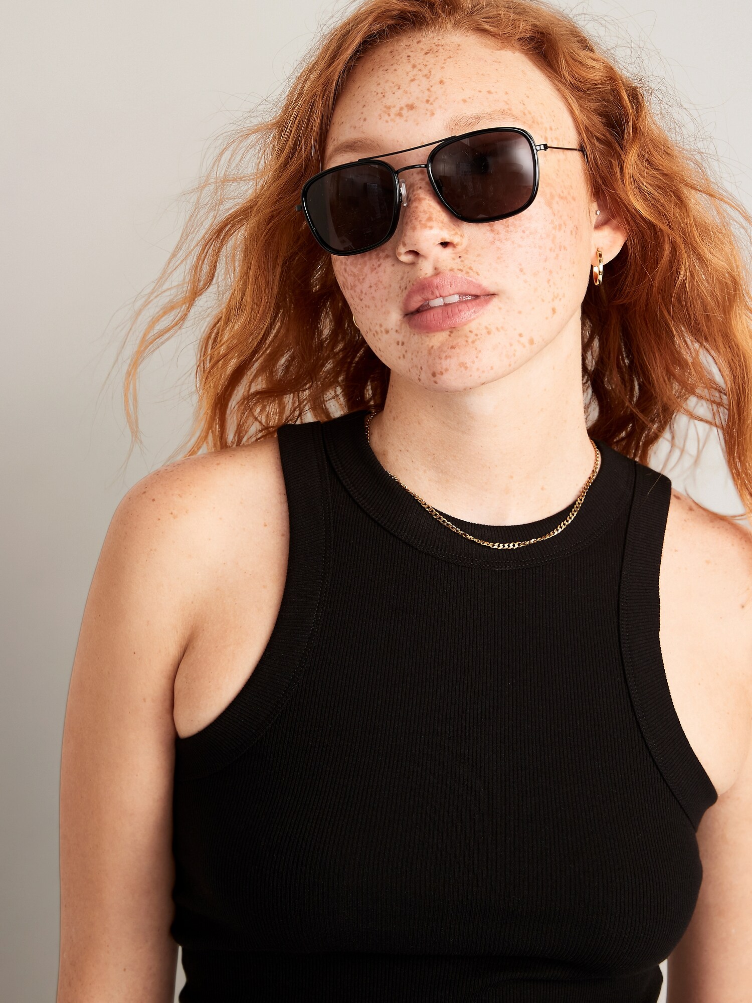 Wire-Frame Aviator Sunglasses | Old Navy
