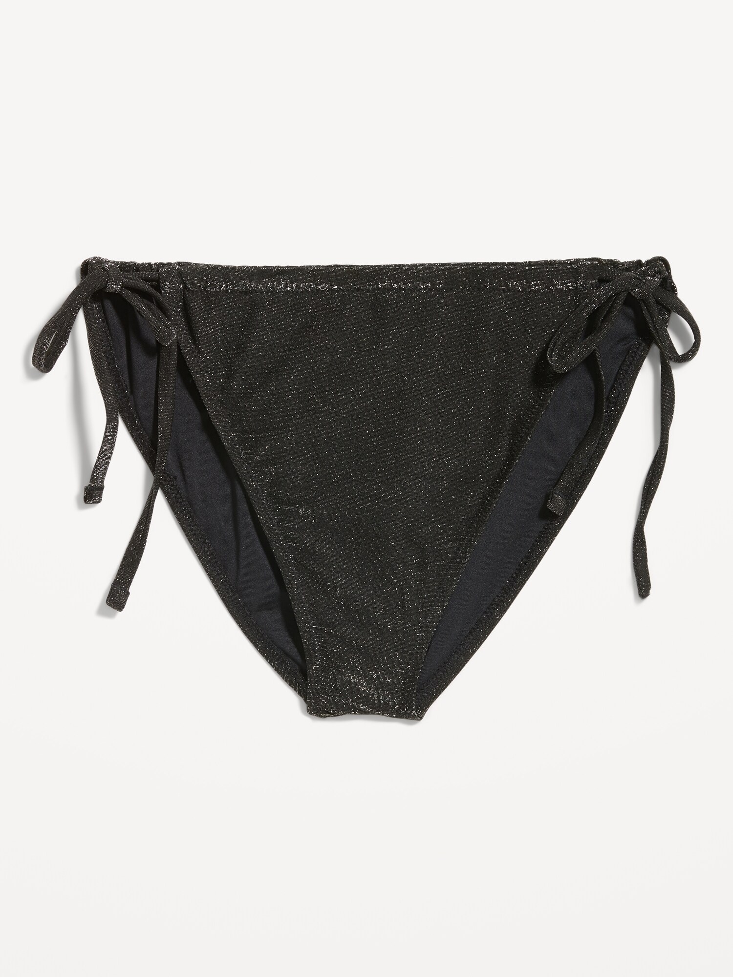 High-Waisted Metallic Shine String Bikini Swim Bottoms | Old Navy