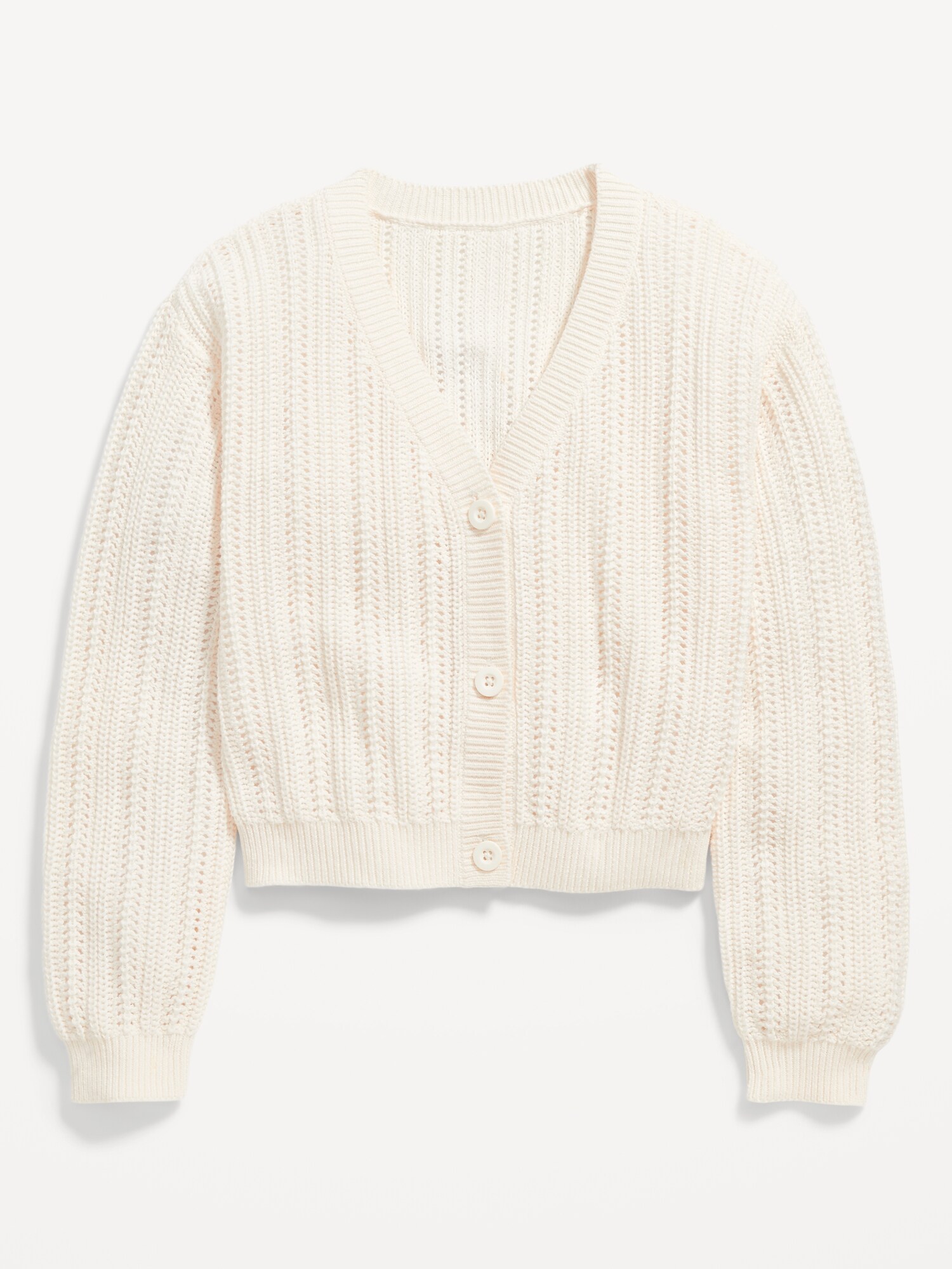Cropped Button-Front Cardigan Sweater for Girls | Old Navy