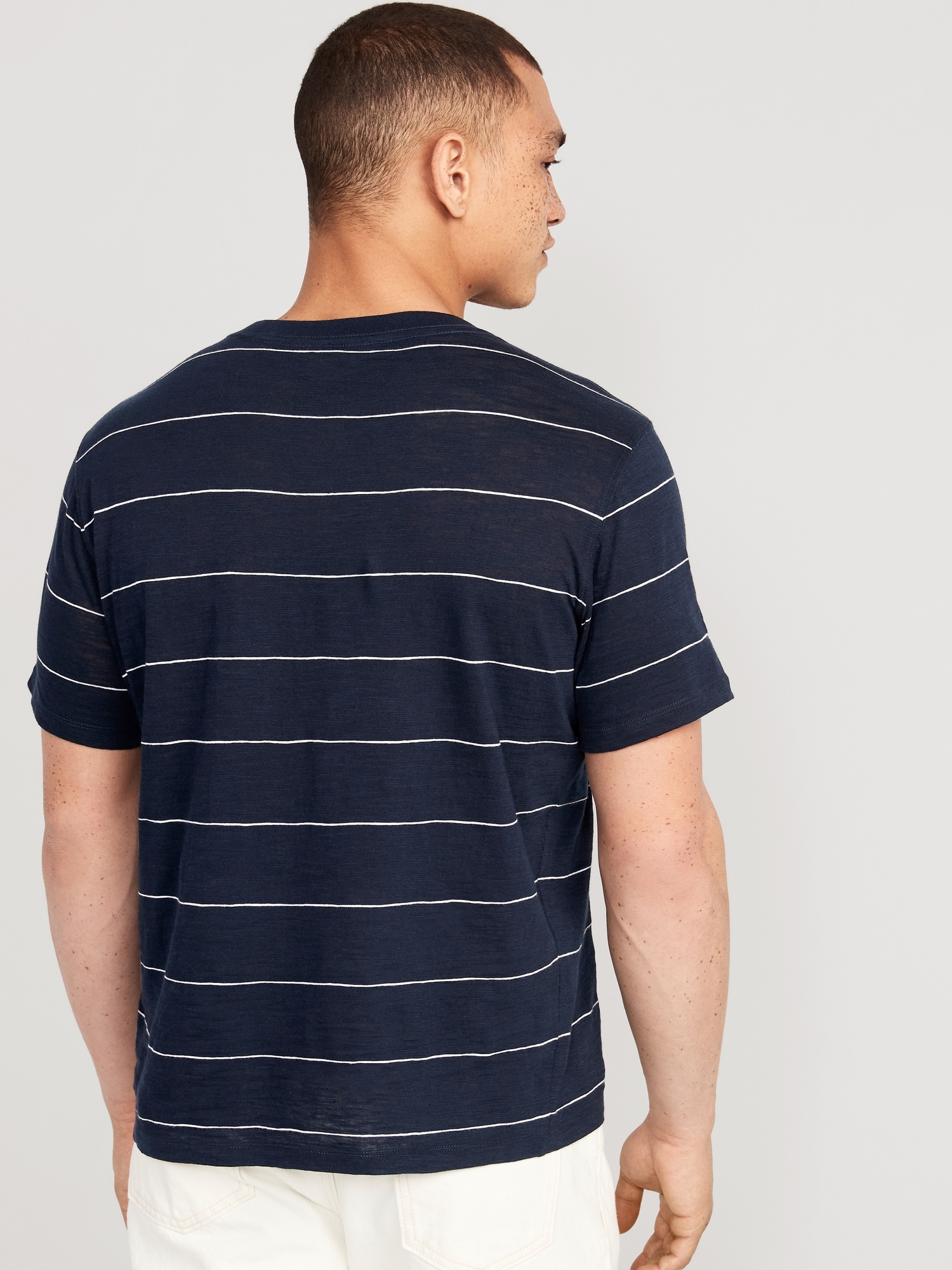 Soft-Washed Striped Slub-Knit T-Shirt | Old Navy