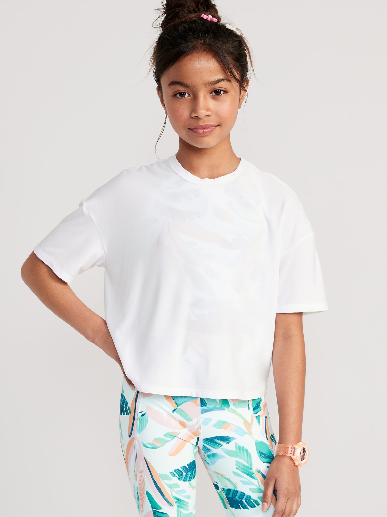 T-shirt Go-Dry Cool Doux nuage 94 court pour Fille | Old Navy