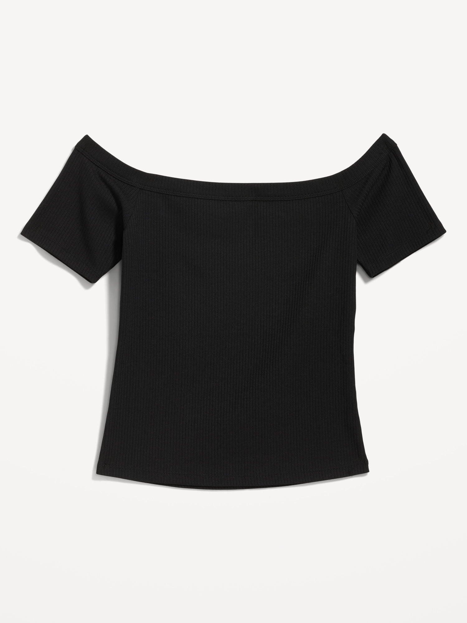 Fitted Off-The-Shoulder T-Shirt | Old Navy