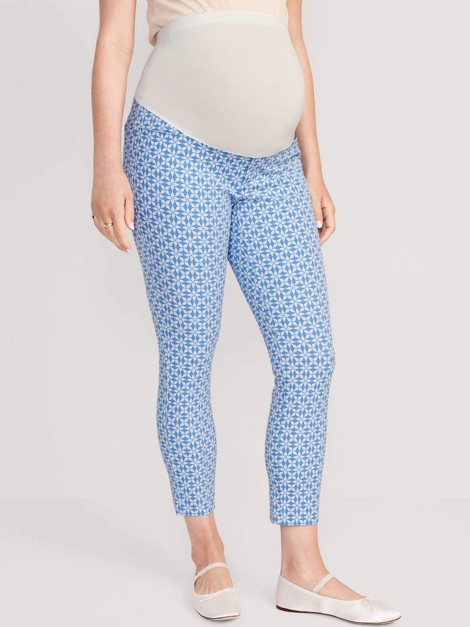 Maternity Full Panel Pixie Ankle Pants | Old Navy