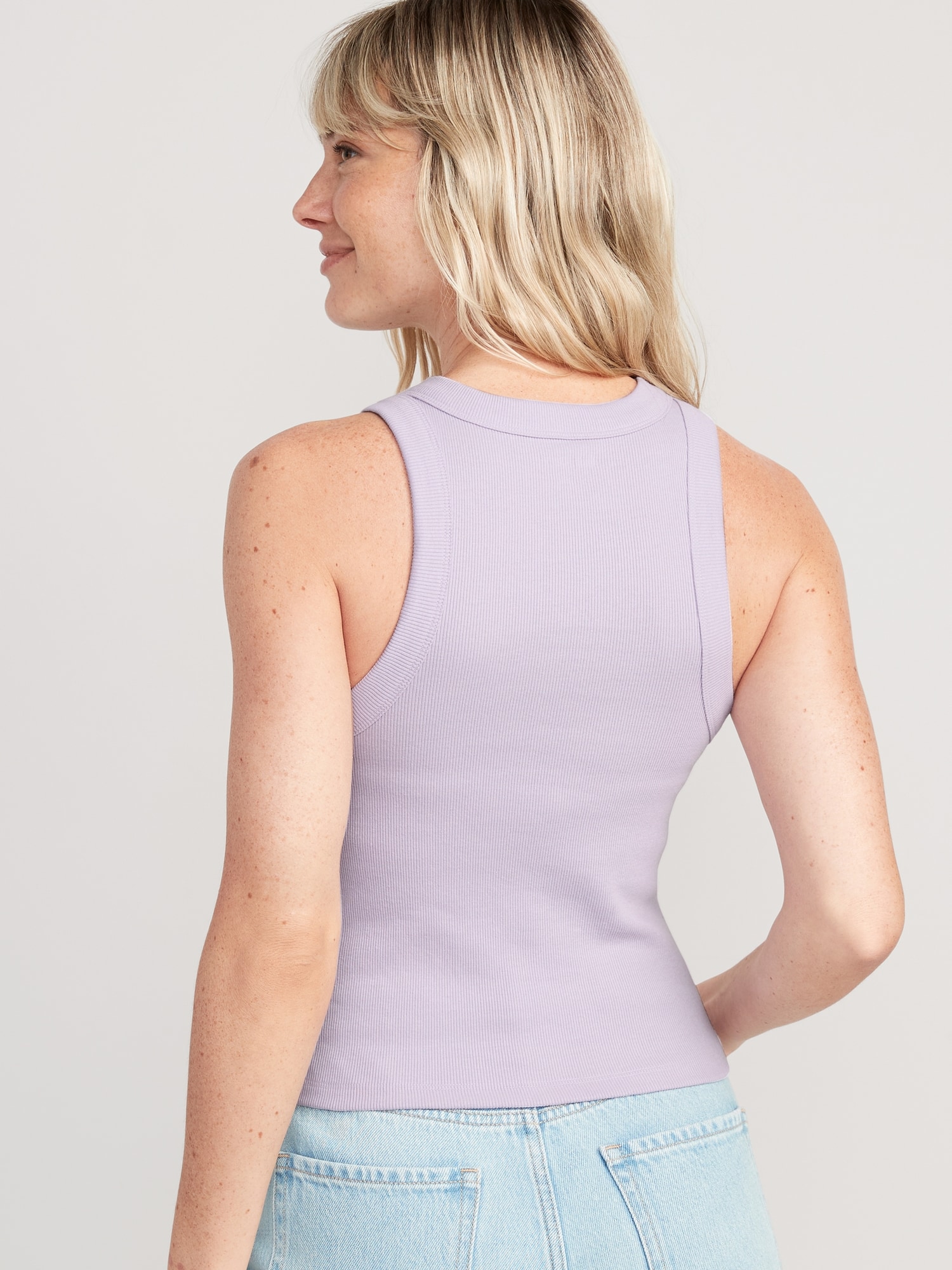 Snug Rib-Knit Cropped Tank Top for Women | Old Navy