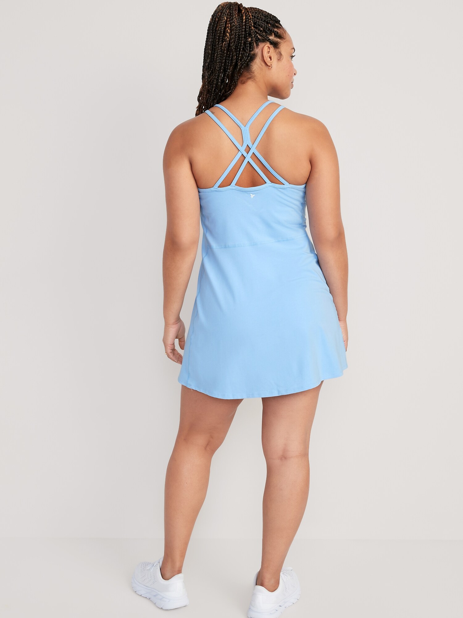 PowerChill Sleeveless Strappy Shelf-Bra Dress | Old Navy
