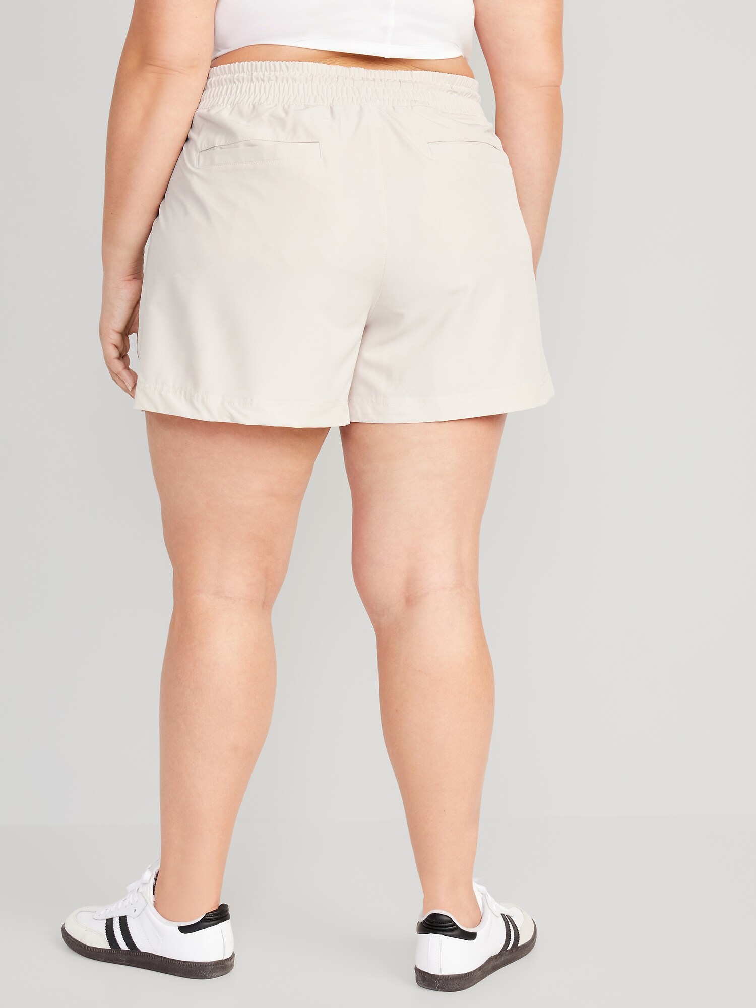 High-Waisted StretchTech Shorts -- 4-inch inseam | Old Navy