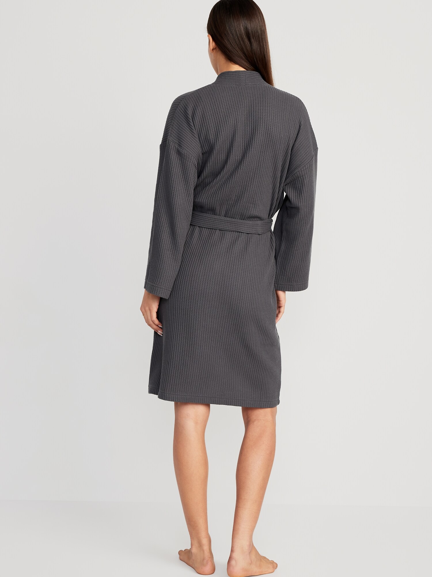 Oversized Waffle-Knit Tie-Belt Robe for Women | Old Navy
