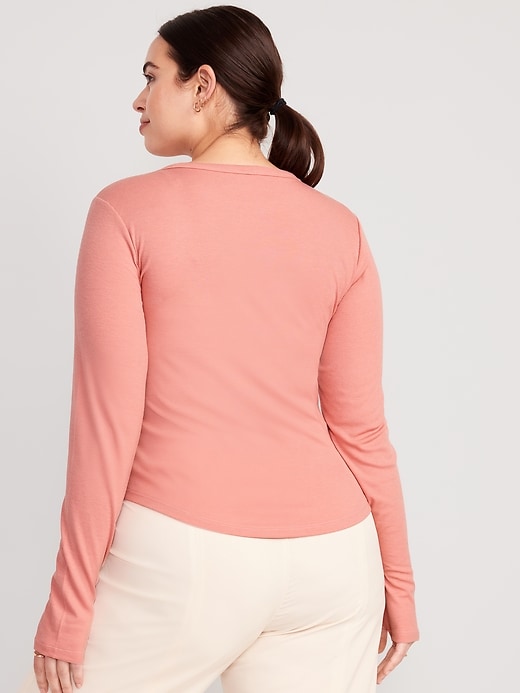 UltraLite Fitted Rib-Knit Top | Old Navy