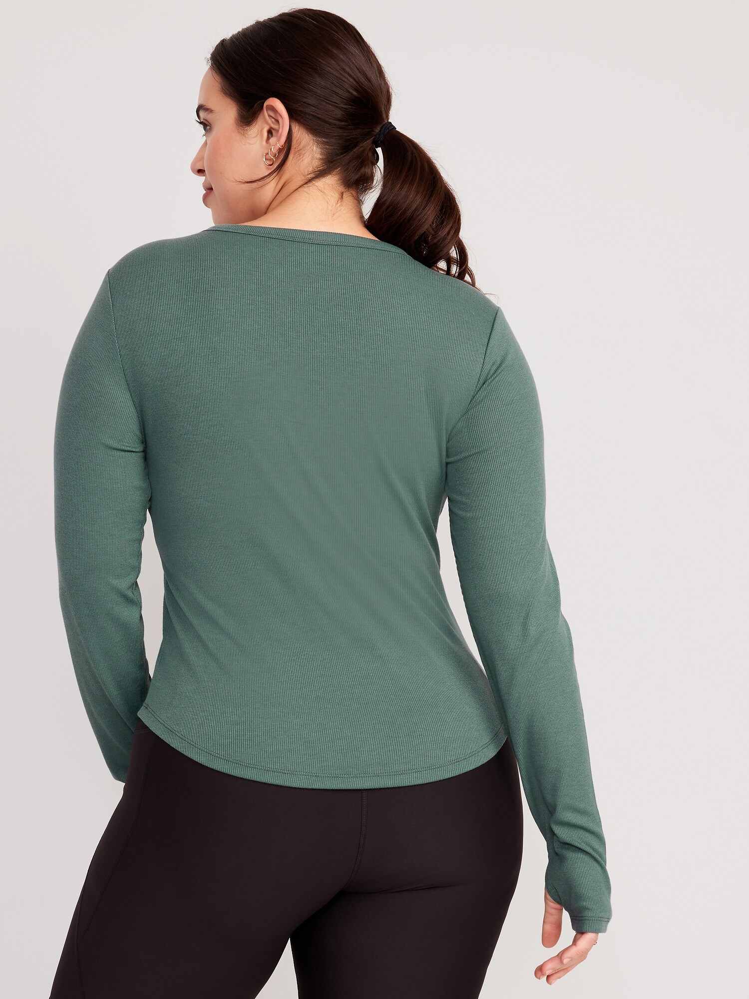 UltraLite Fitted Rib-Knit Top | Old Navy
