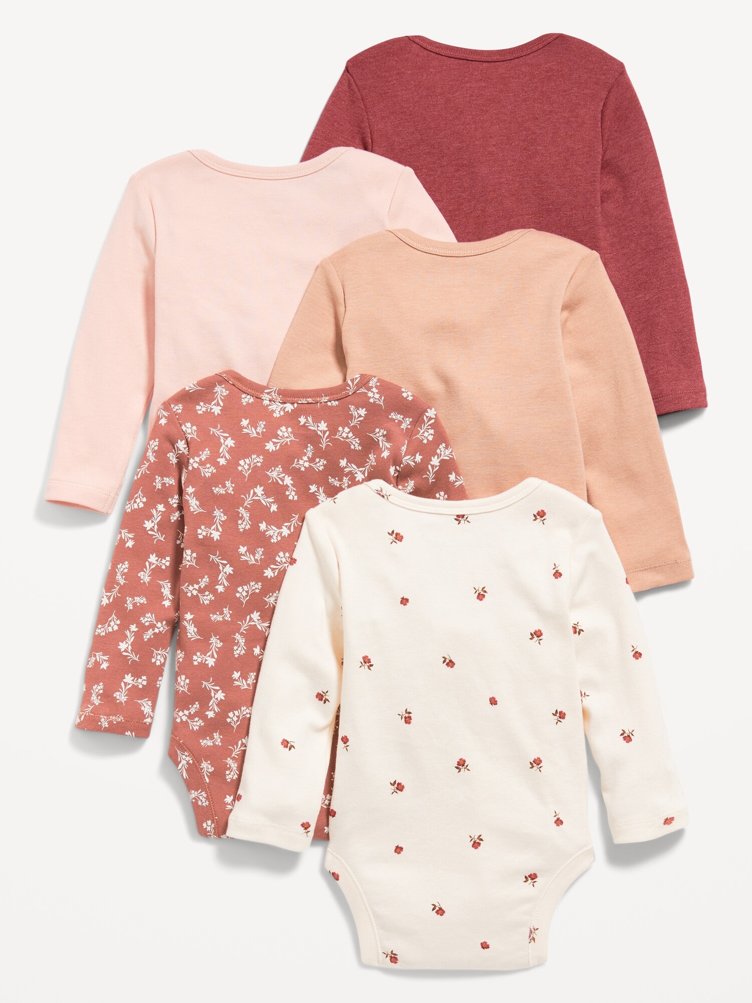 Cache-couche à manches longues unisexe pour Bébé (paquet de 5) | Old Navy