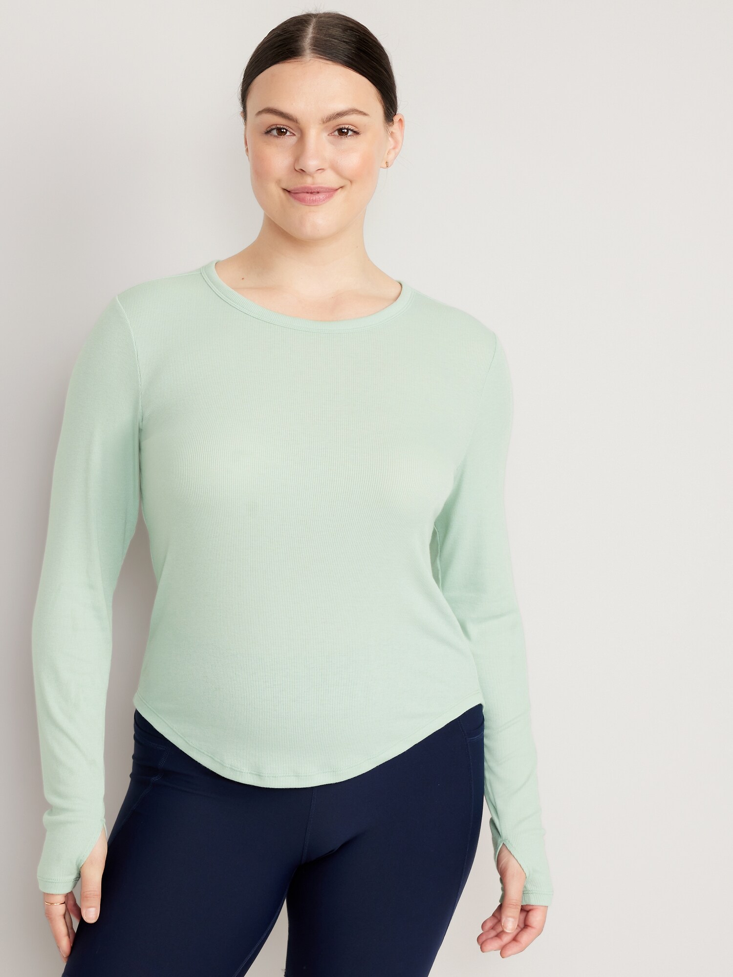 UltraLite Fitted Rib-Knit Top | Old Navy