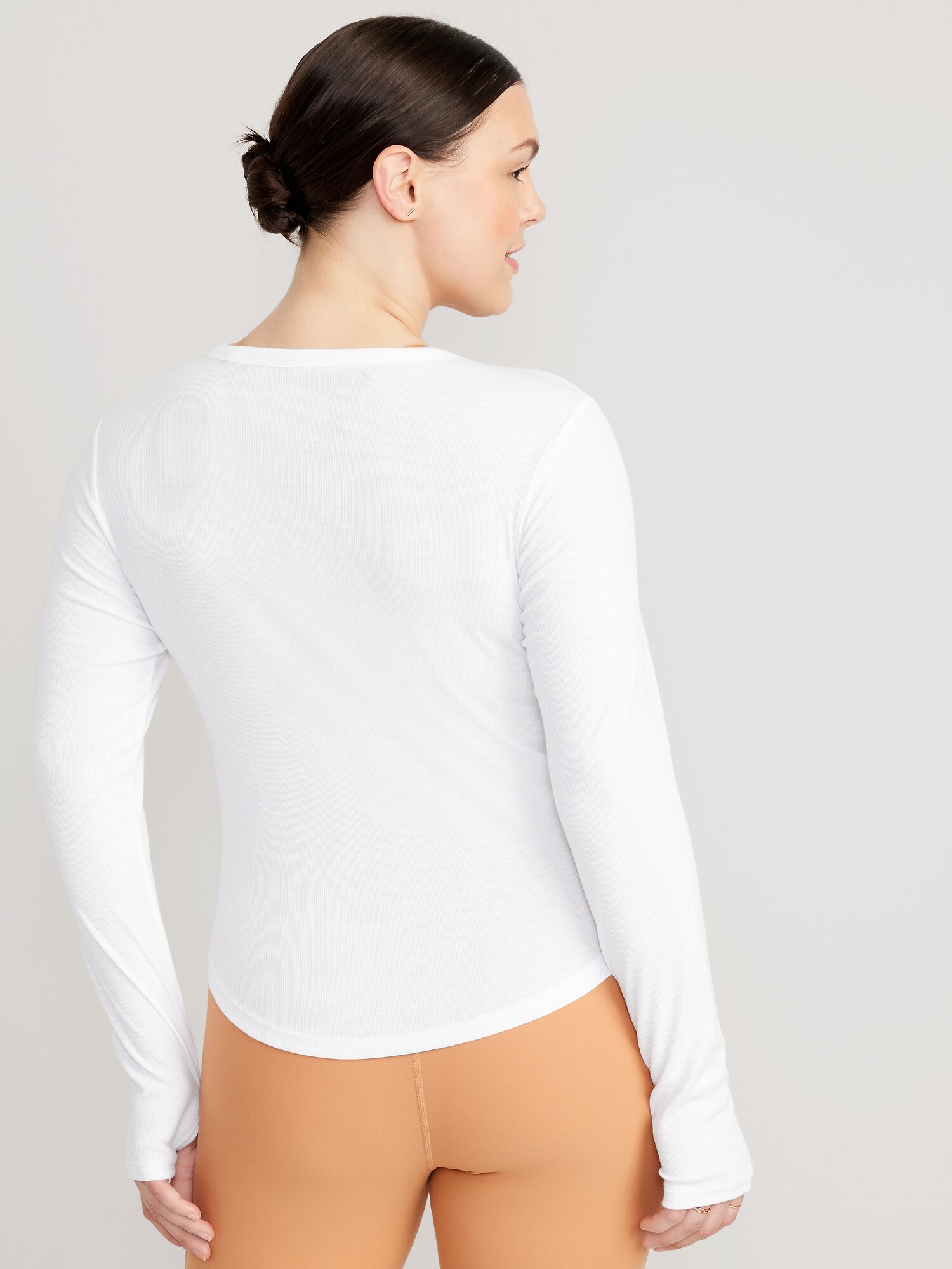 UltraLite Fitted Rib-Knit Top | Old Navy