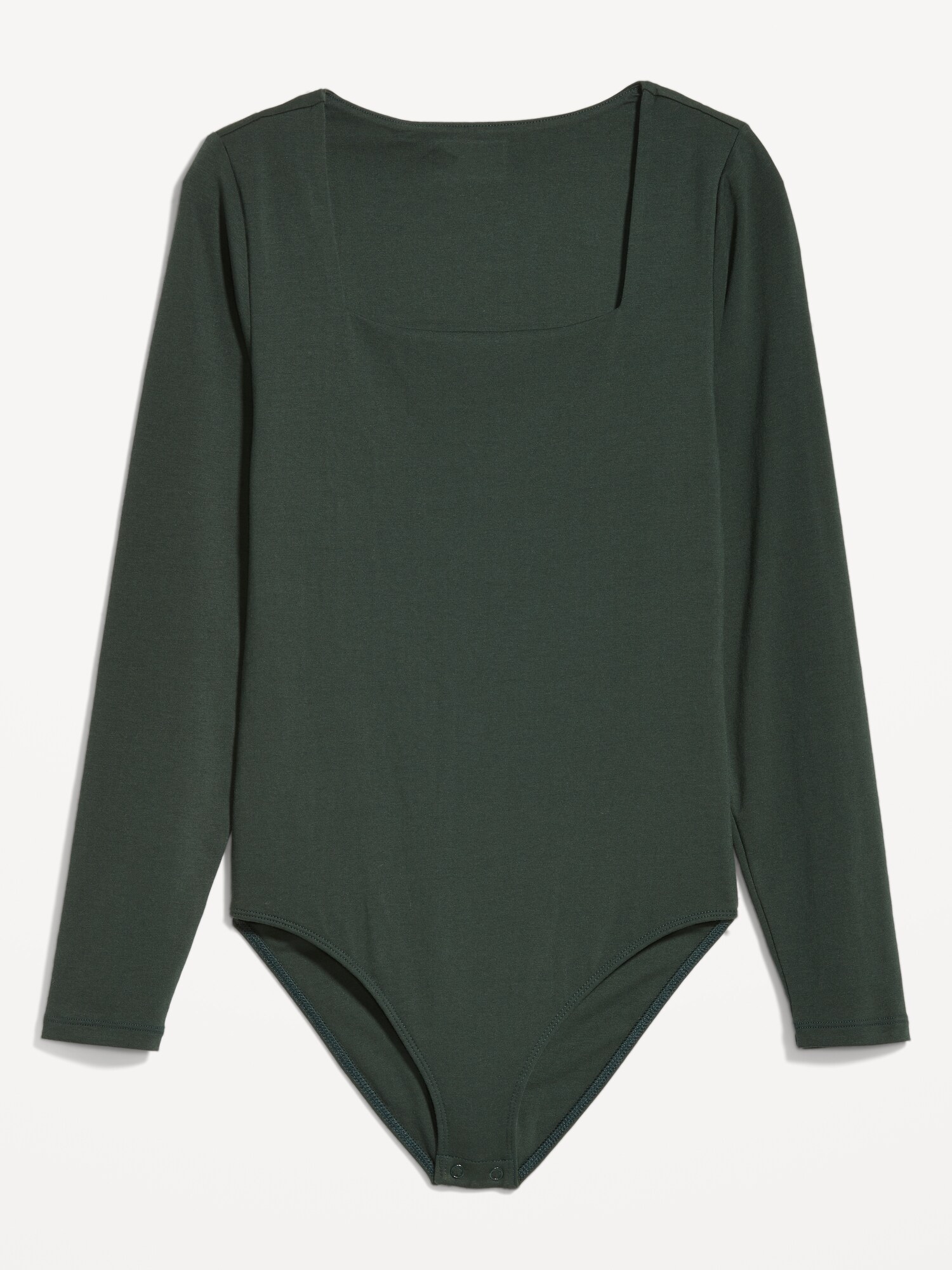 Long-Sleeve Square-Neck Bodysuit | Old Navy