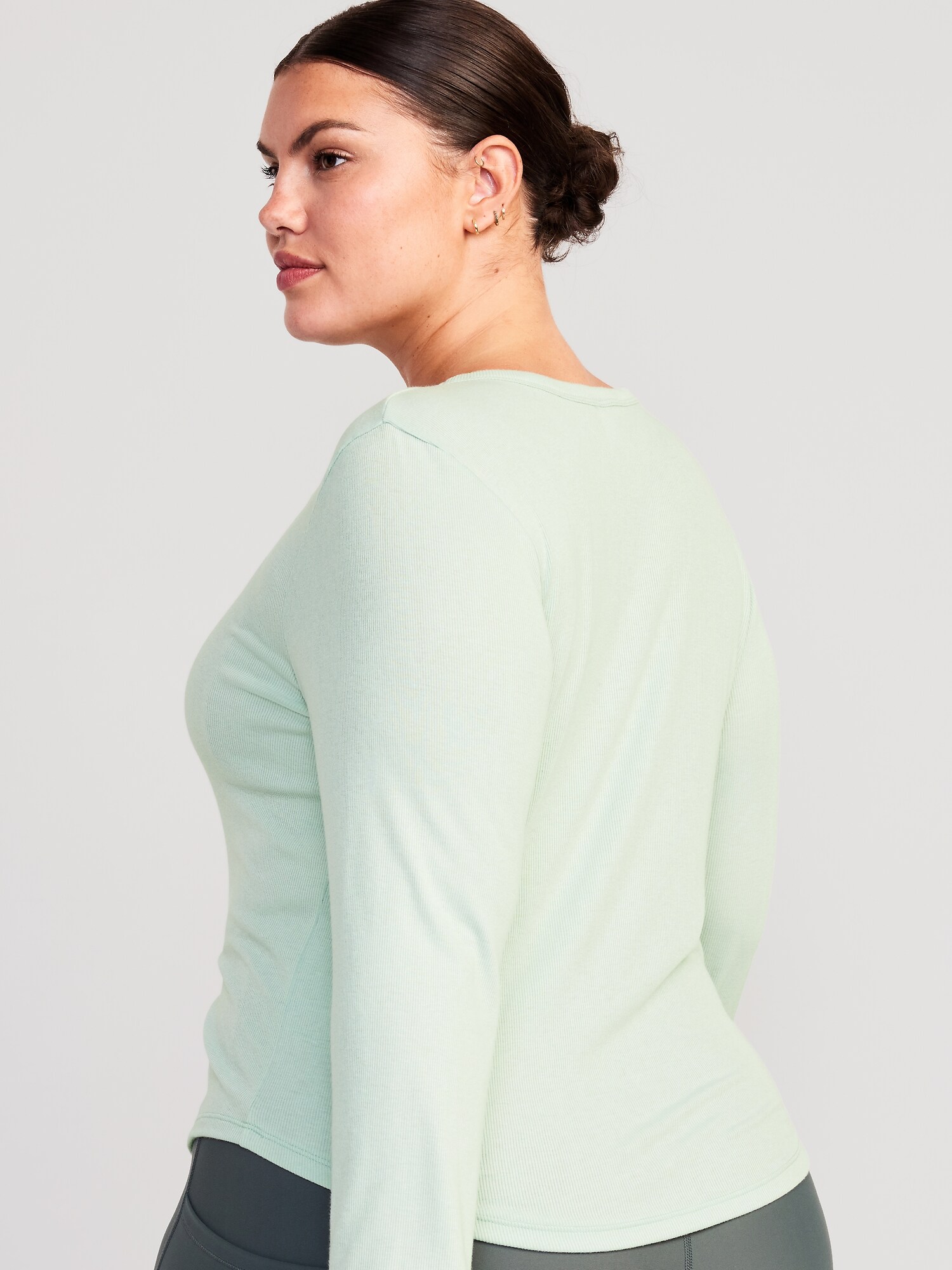 UltraLite Fitted Rib-Knit Top | Old Navy