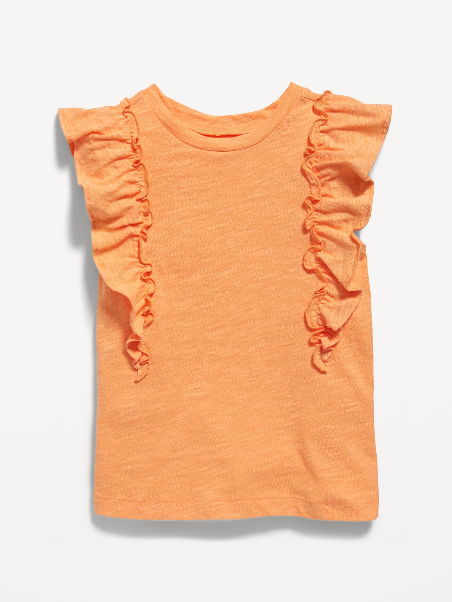 Ruffle-Sleeve Slub-Knit Top for Toddler Girls | Old Navy