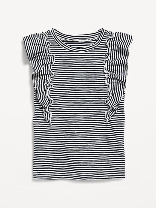 Ruffle-Sleeve Slub-Knit Top for Toddler Girls | Old Navy