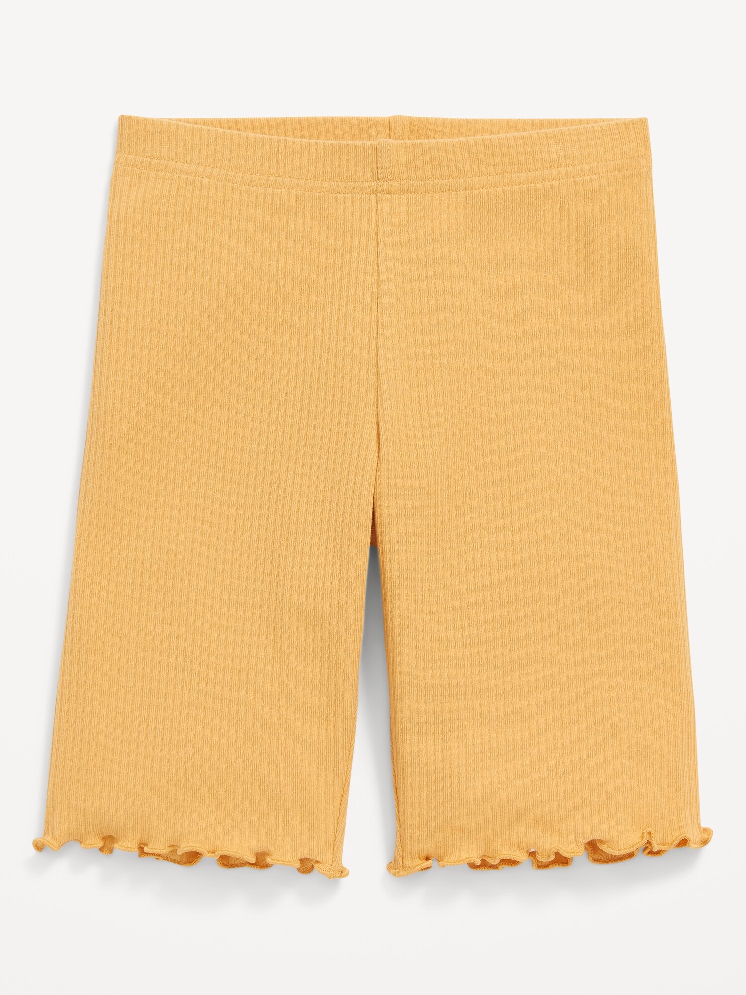 Rib-Knit Long Bike Shorts for Girls | Old Navy