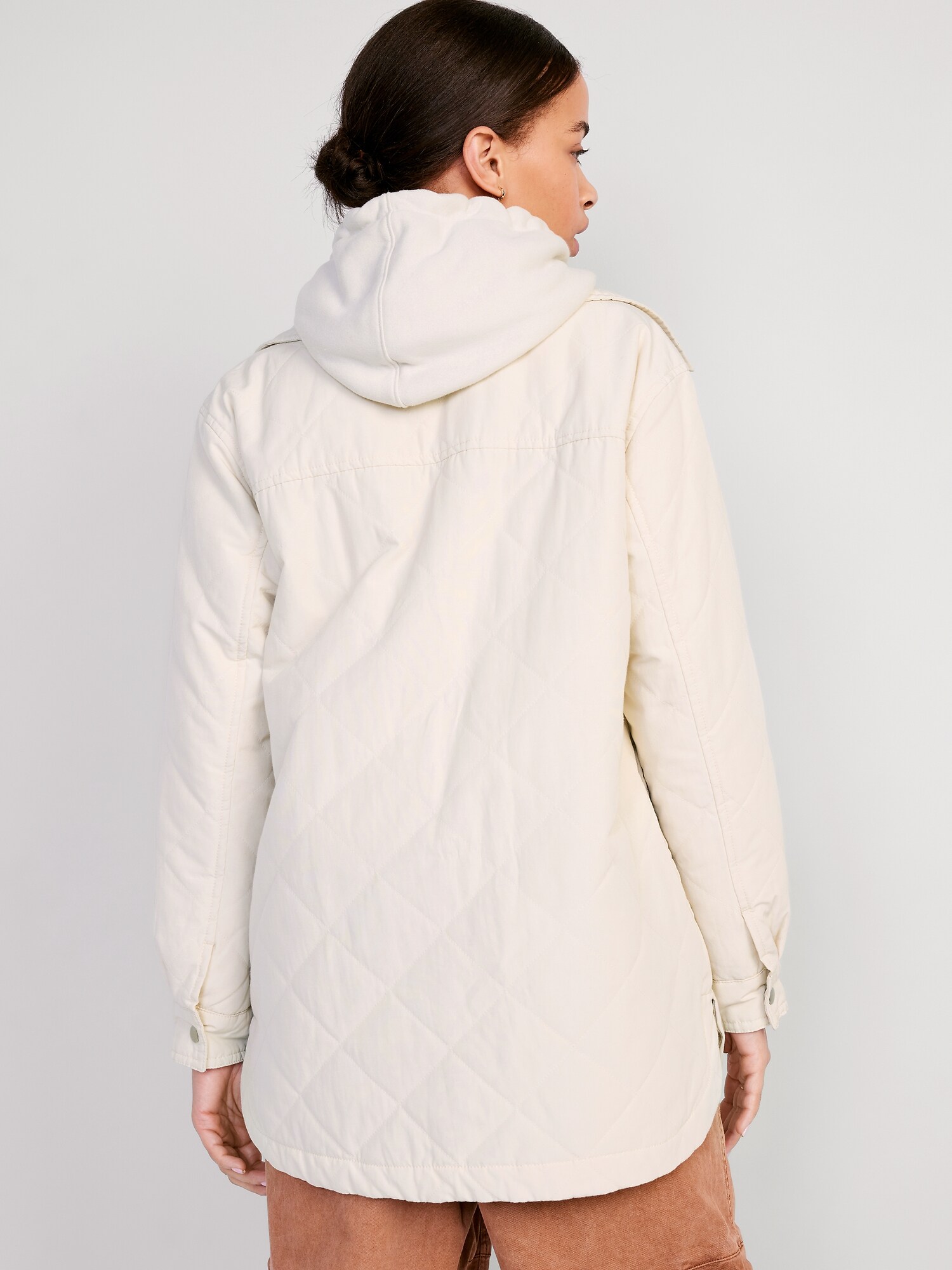 Quilted Utility Shacket | Old Navy