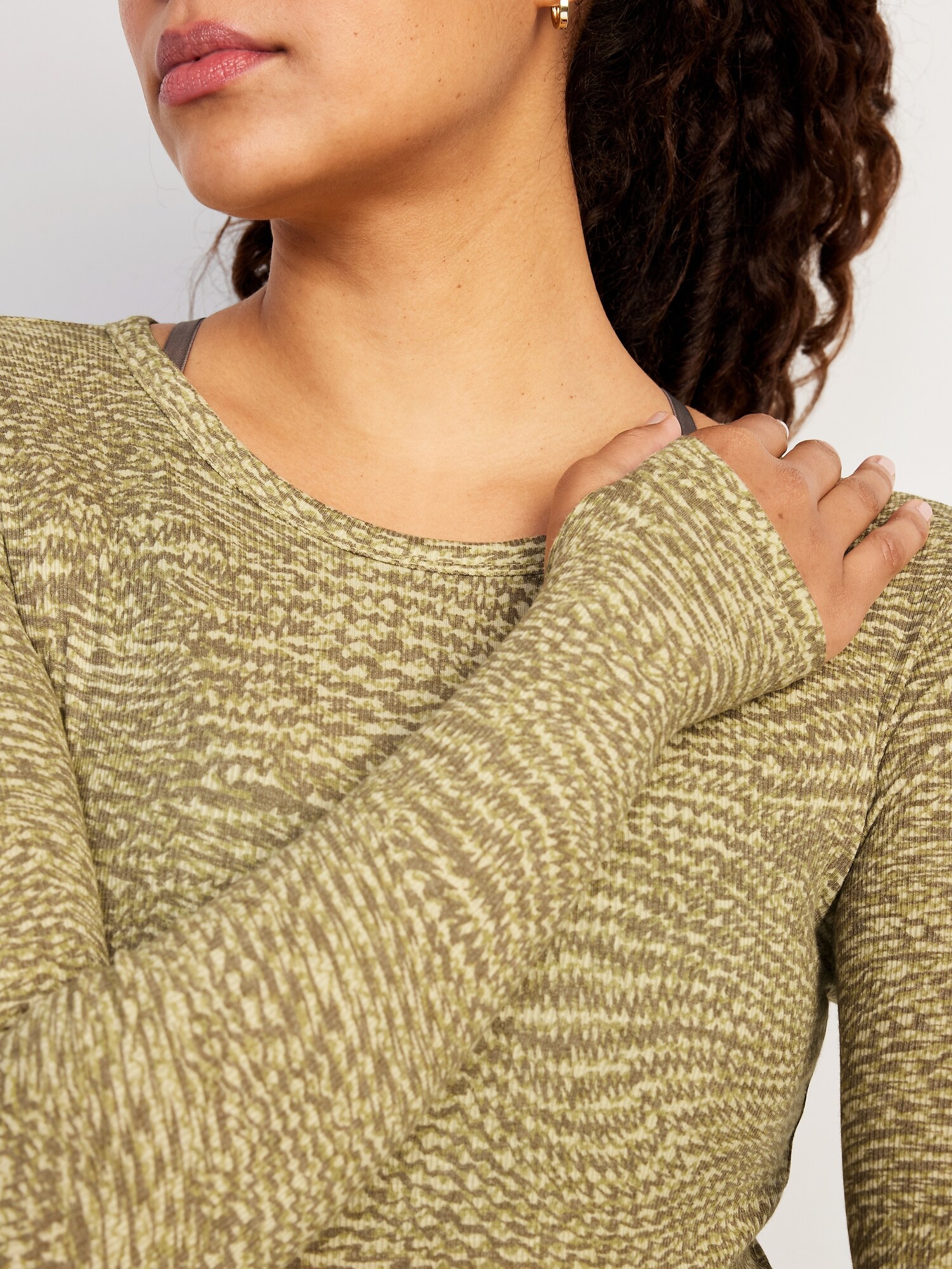 UltraLite Fitted Rib-Knit Top | Old Navy