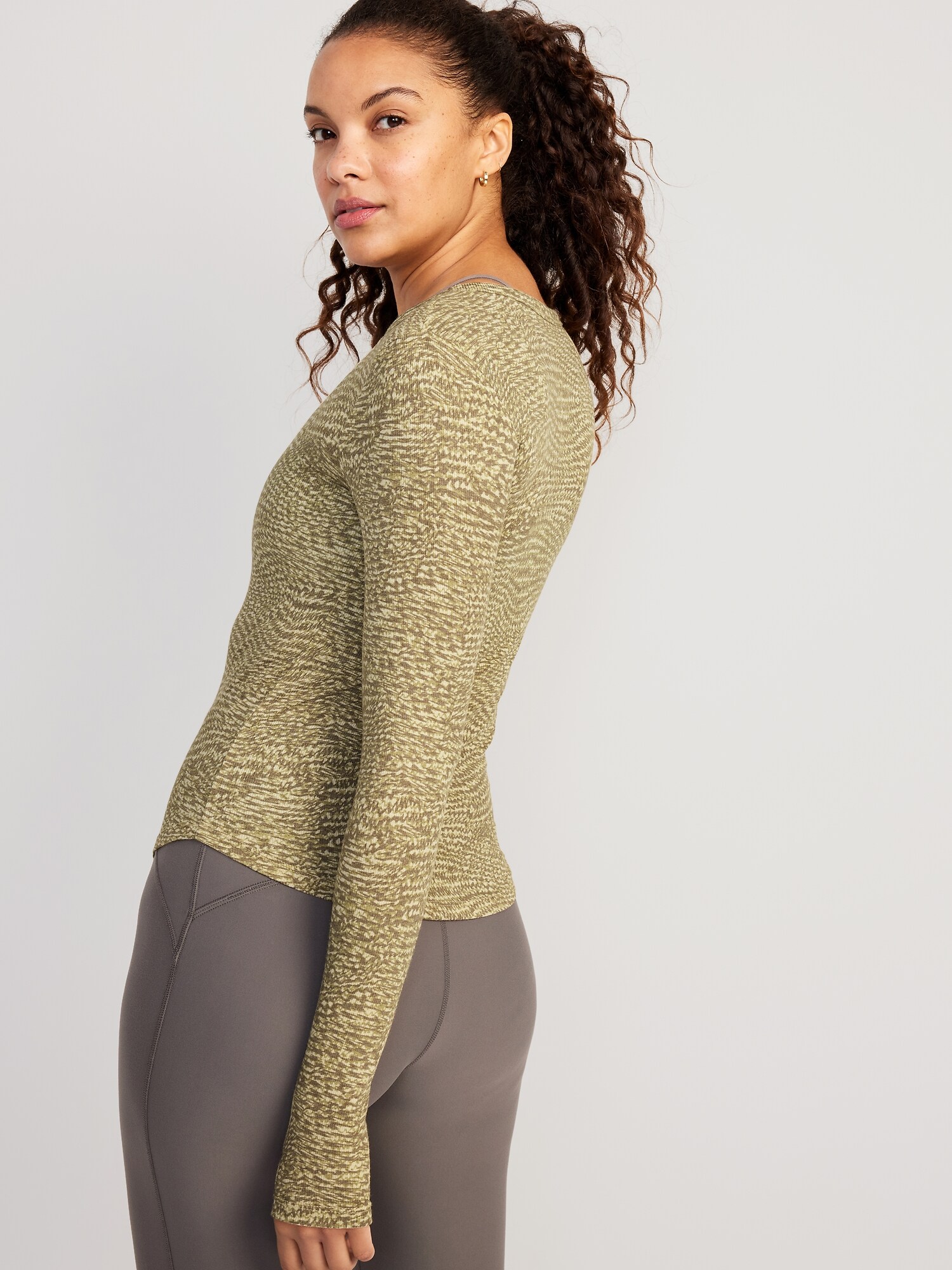 UltraLite Fitted Rib-Knit Top | Old Navy