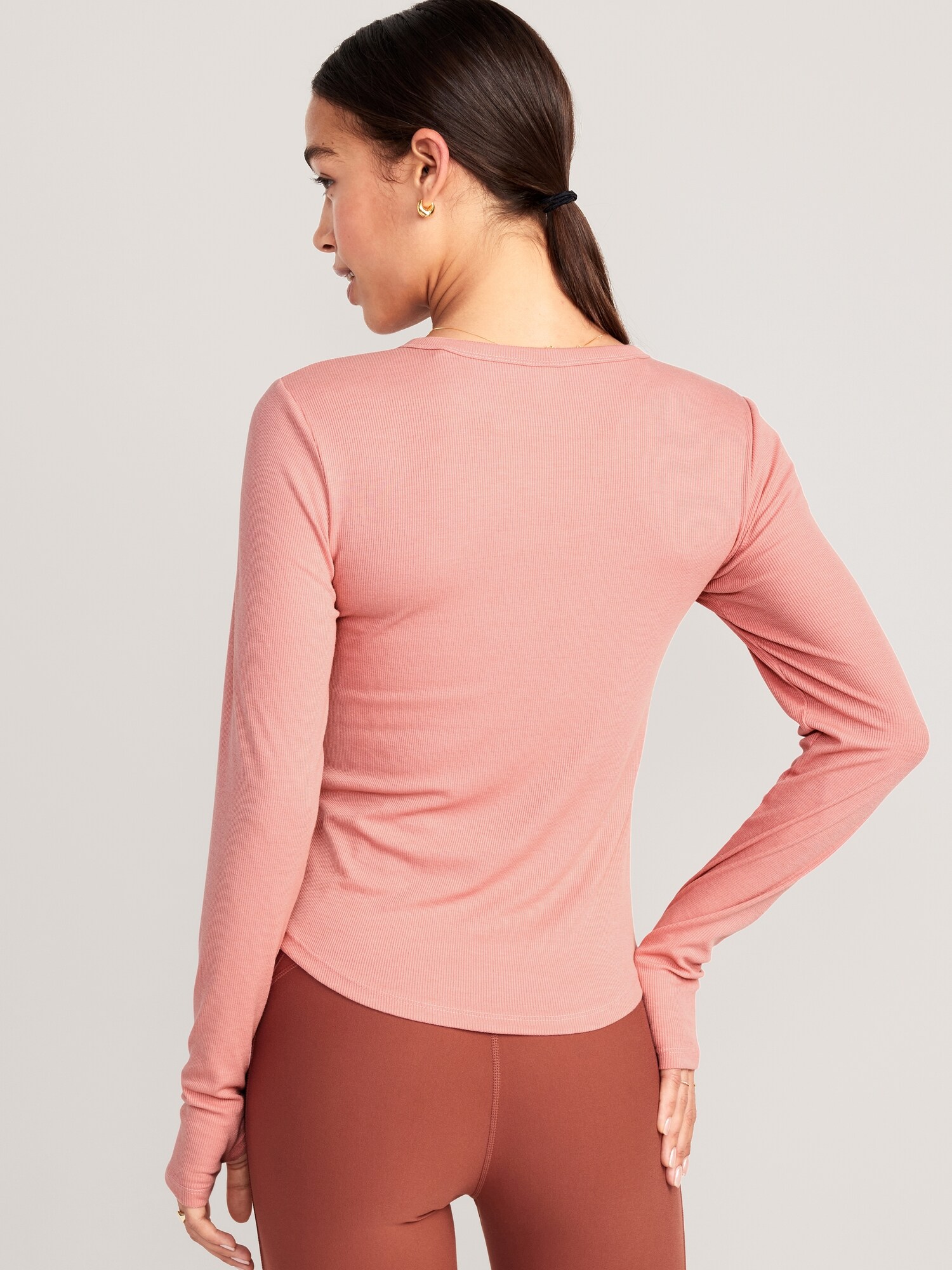 UltraLite Fitted Rib-Knit Top | Old Navy